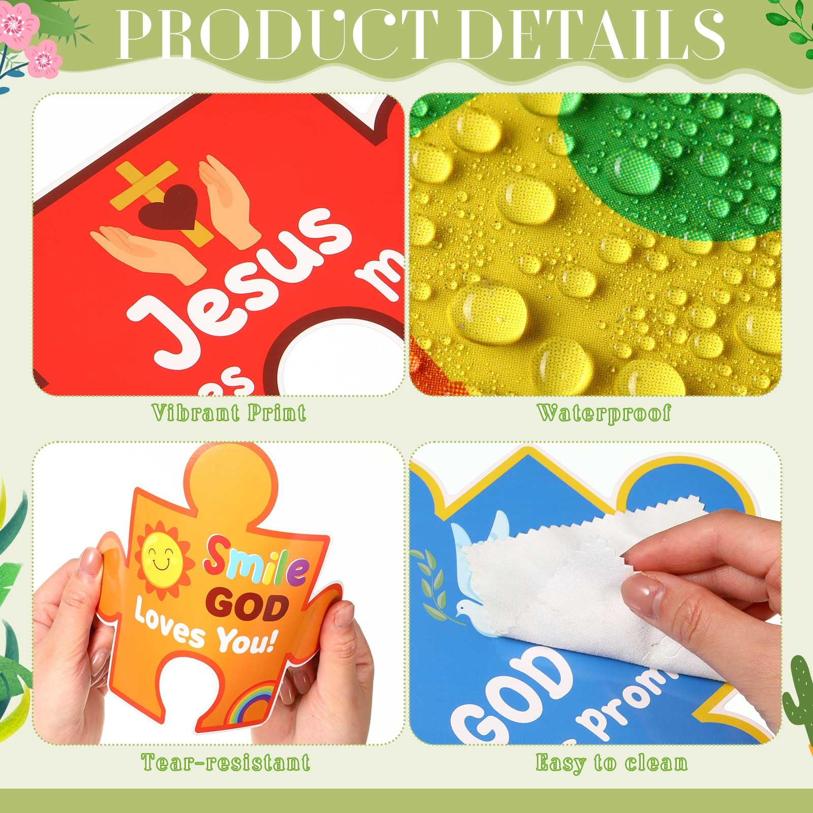 Snapklik.com : Pasimy 70 Pcs Christian Classroom Bulletin Board ...