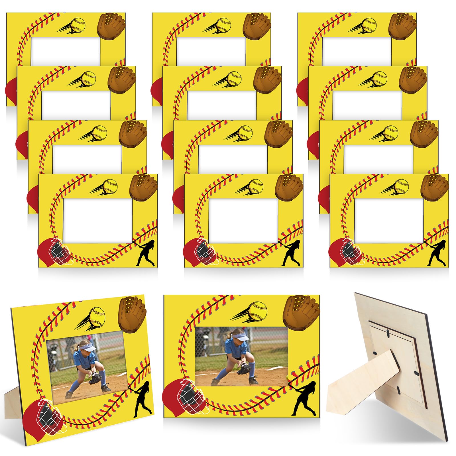 Amazon.com - Burbell 12 Pcs Picture Frame Sports Athletics Frames Fits ...