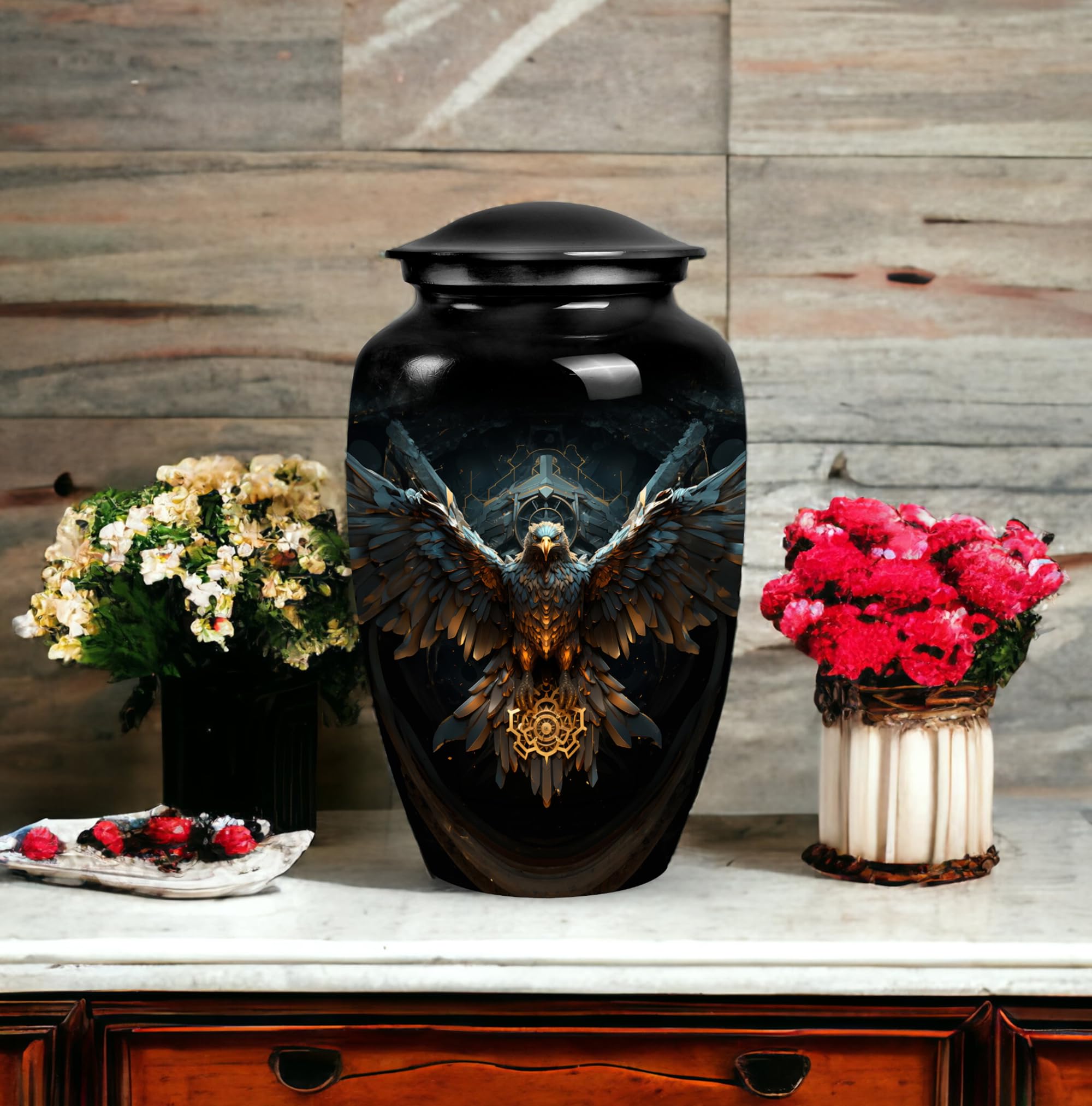 Snapklik.com : Eagle Guarding The Soul Gate Urn For Adult Ashes ...