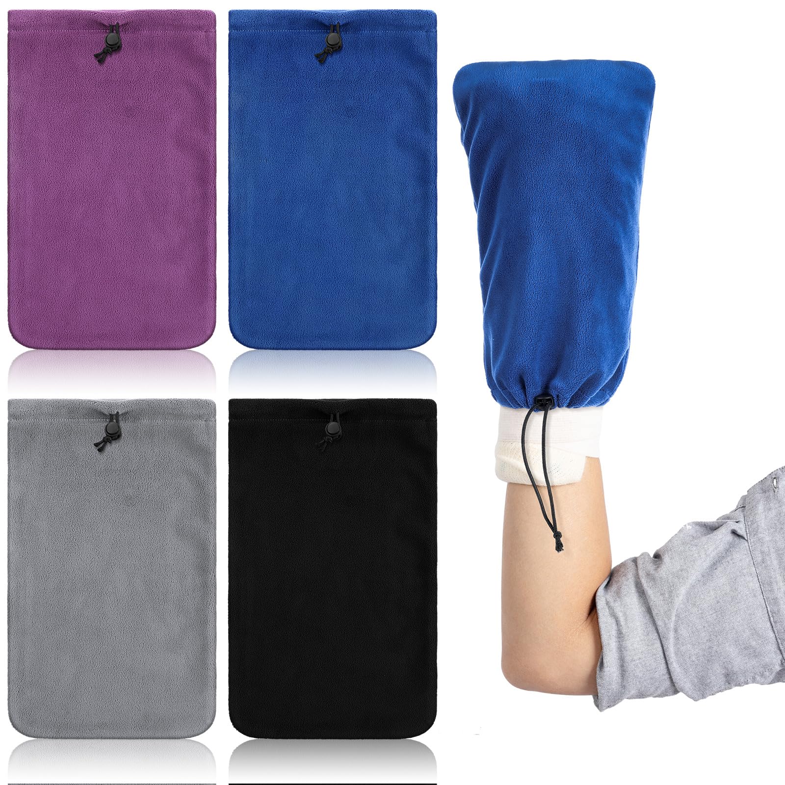 Amazon.com: Coume 4 Pack Finger Cast Cover Socks Soft Warm Cast Arm ...