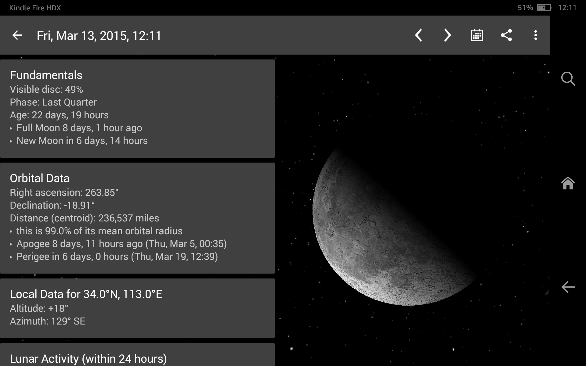 Lunescope 🔭🌘 Moon Viewer - App on Amazon Appstore
