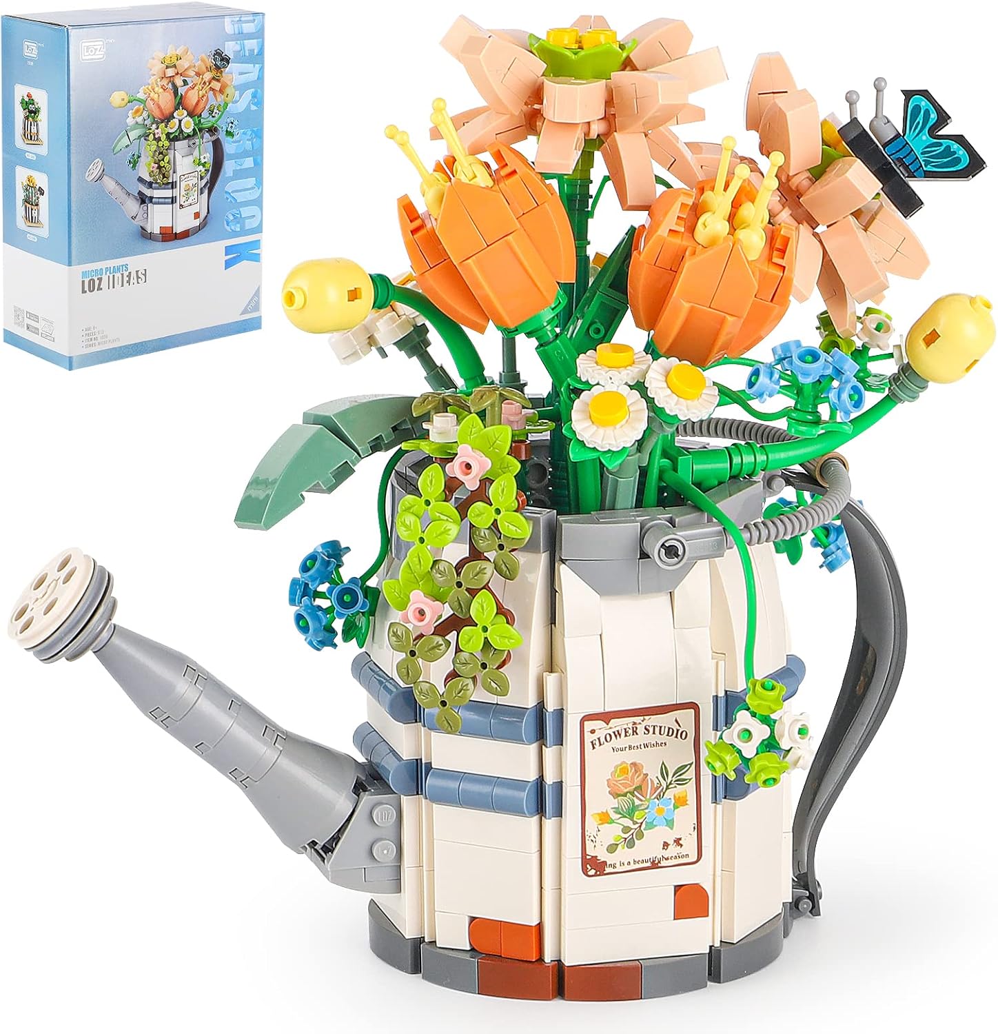 Amazon.com: LYXFENGXU Flowers Building Blocks Bonsai Artificial Flowers ...