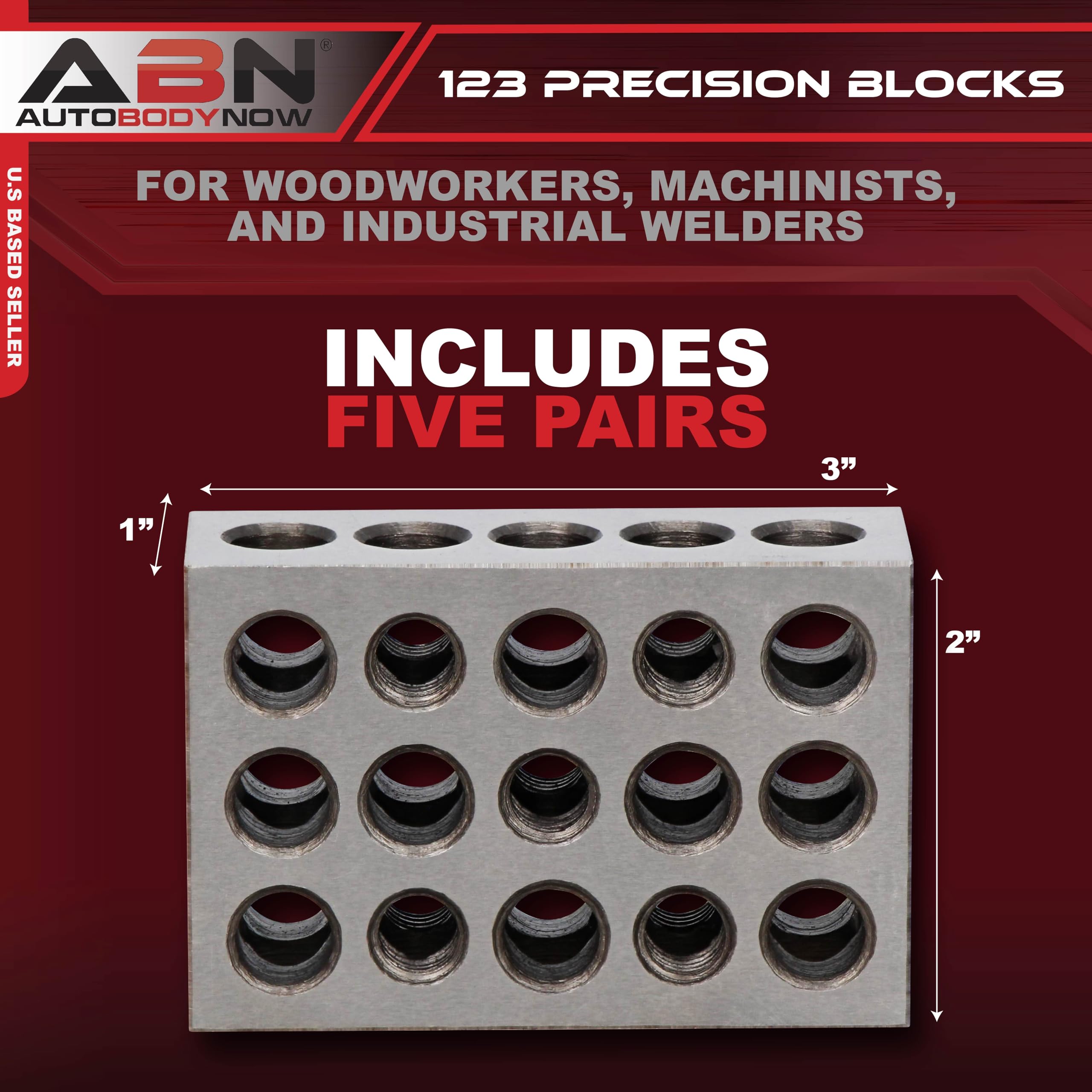 Snapklik.com : ABN 123 Block Set Machinist Fabrication Tools - 5 ...