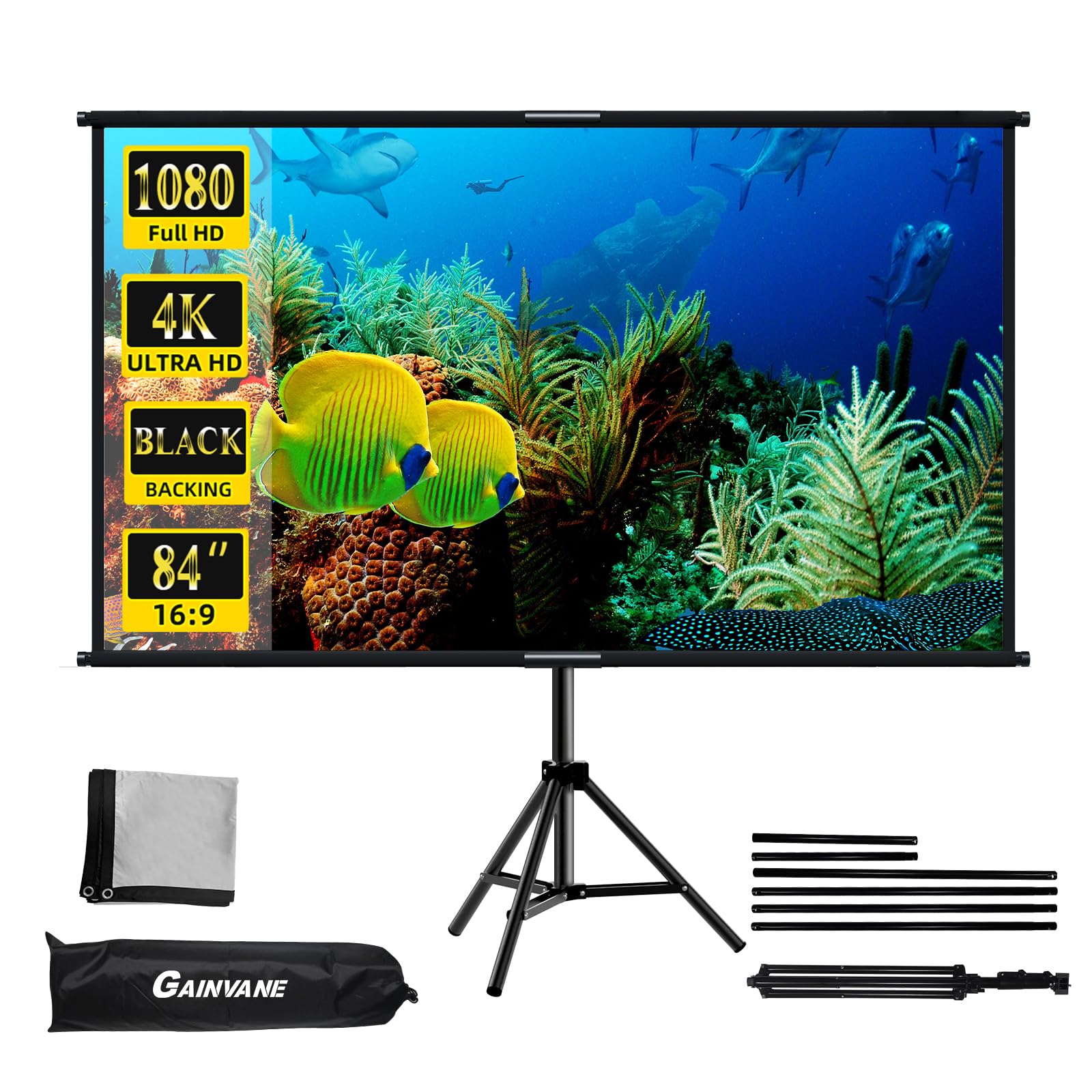 Amazon.com: Tripod-Projector-Screen Stand,Indoor Outdoor Projection ...