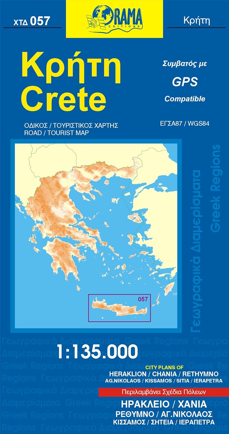Crete Road Map: 9789608283190: Amazon.com: Books
