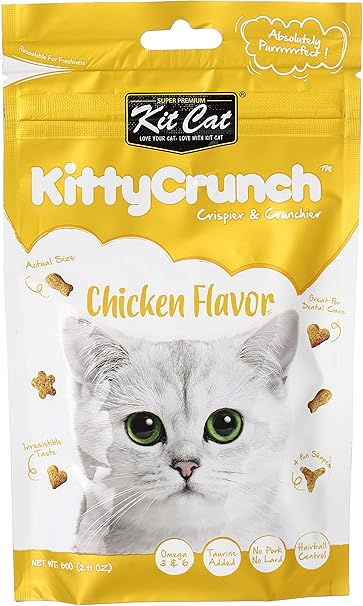 Kit Cat Kitty Crunch Chicken Treat 60 g : Amazon.com.au: Pet Supplies