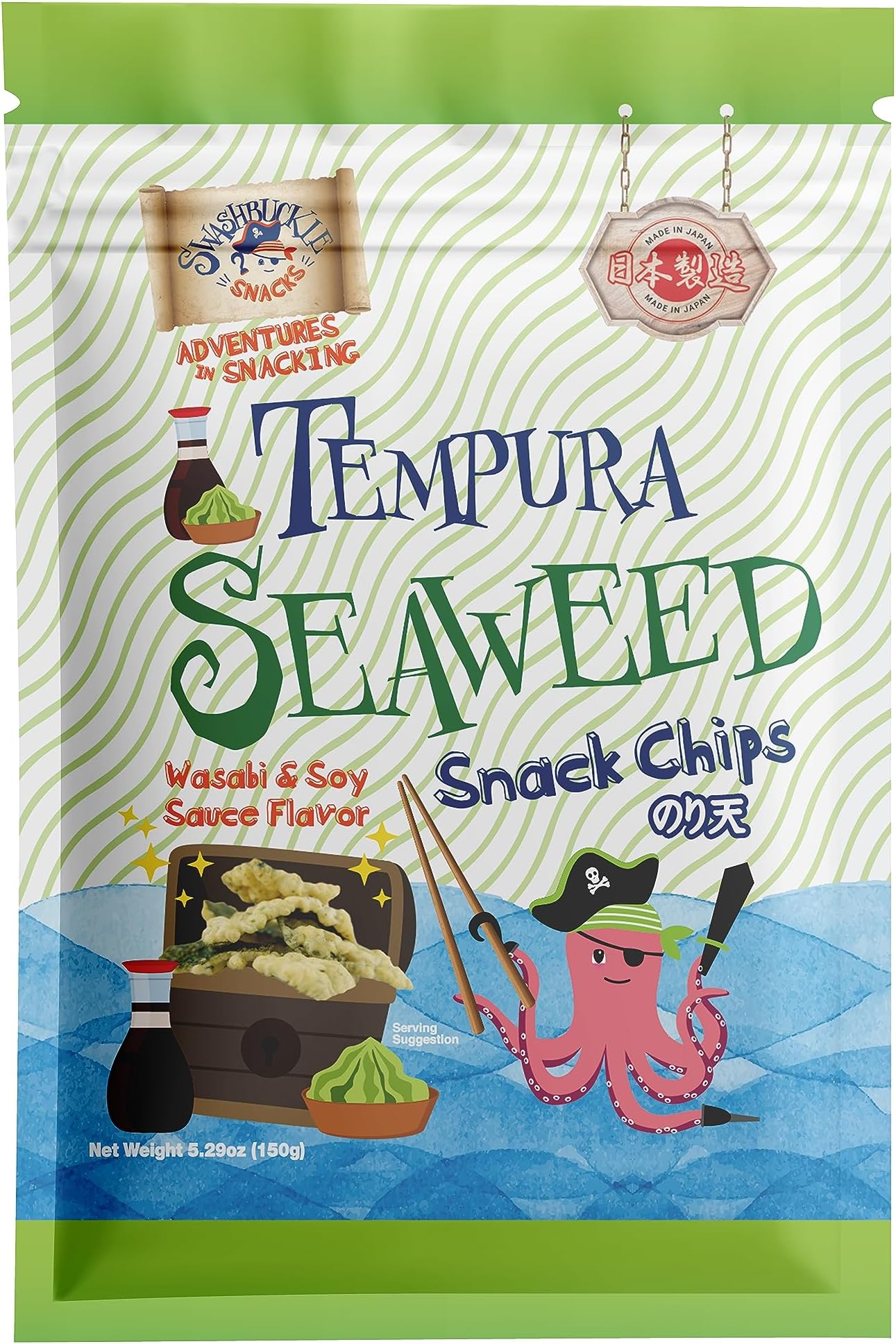 Amazon.com: Hi Termpura (Tempura Seaweed Original) - 1.41oz (Pack of 6 ...