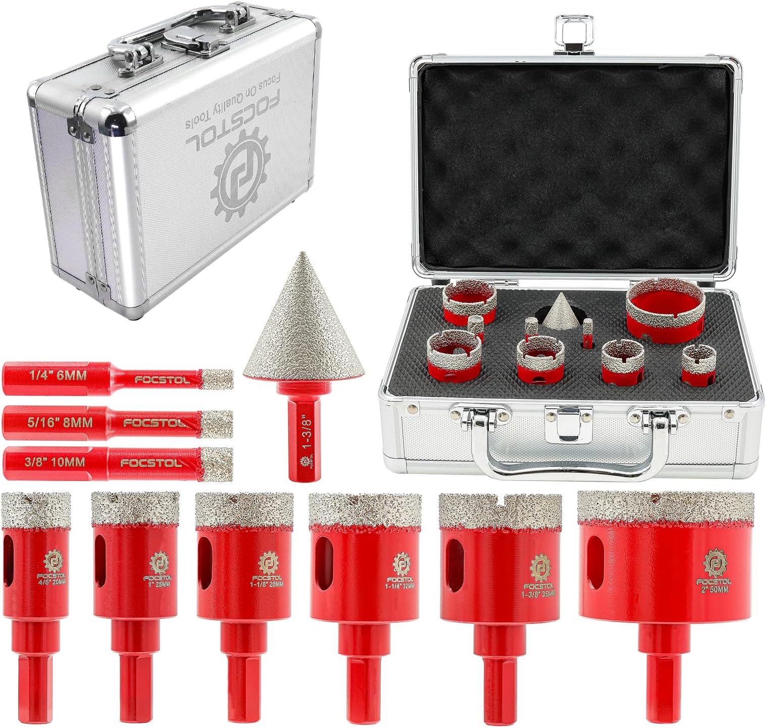 Rubi KIT Easy GRES Plus – Complete Diamond Drill Bit Set with ...