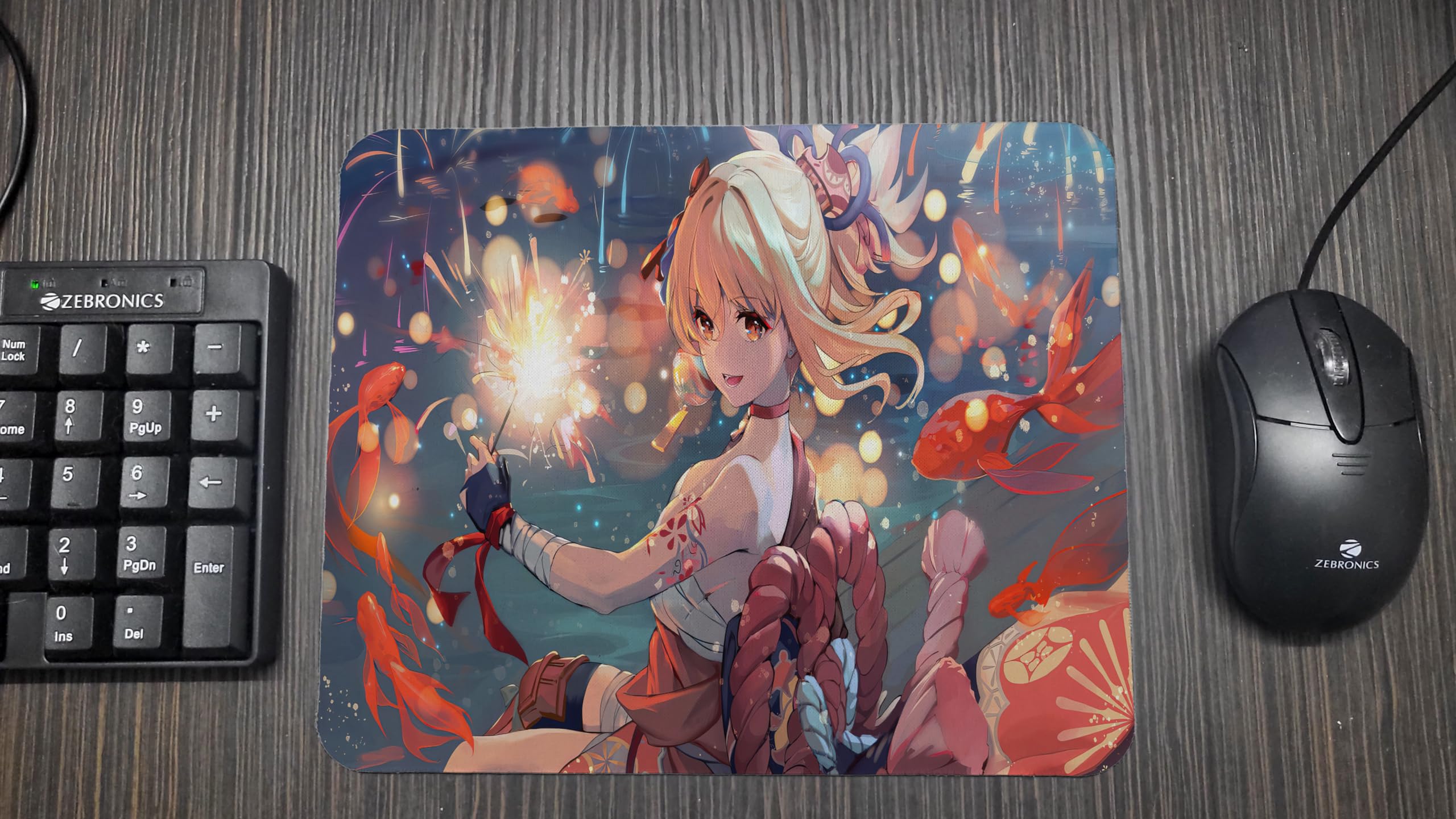 Credit Merchandise| Genshin Impact Yoimiya | Game Anime Mouse Pad (23 x ...