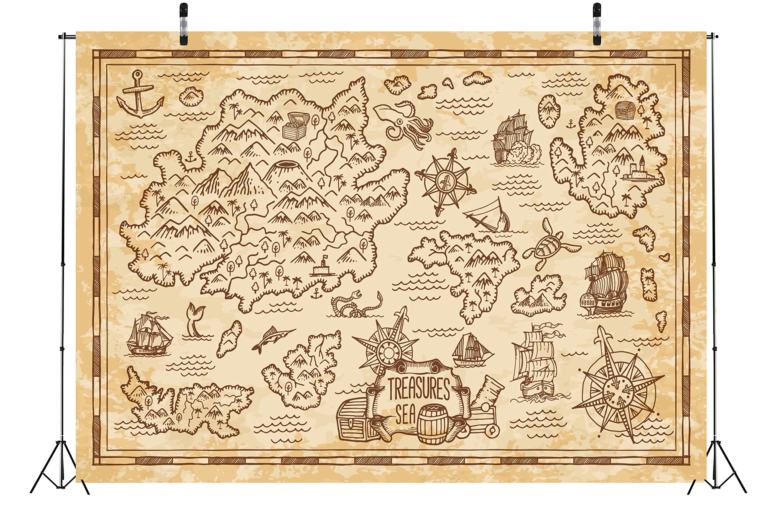 Old Pirate Map Background
