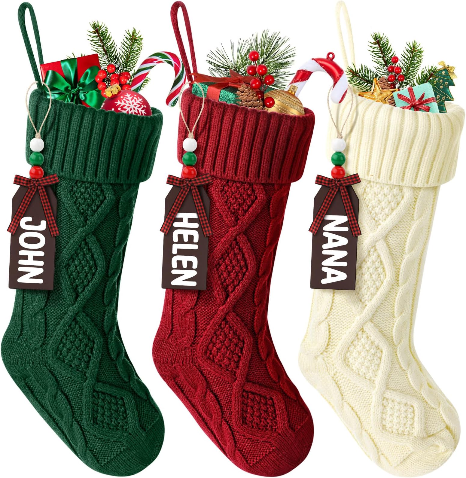 Amazon.com: Hommtina Christmas Stockings, Personalized Christmas ...