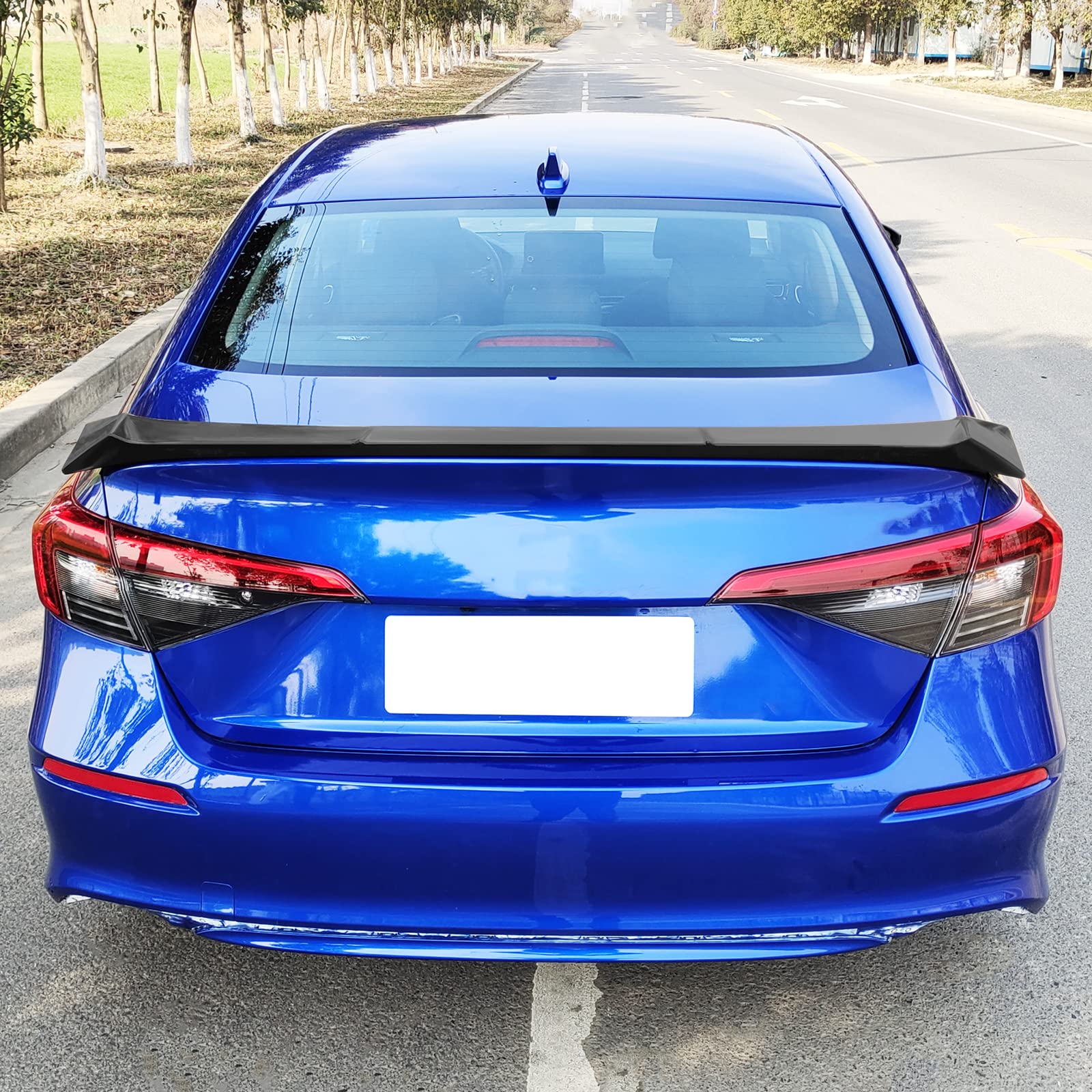 Aerodynamic Rear Lip Spoiler With Mounting Plates Type R Style Rear ...