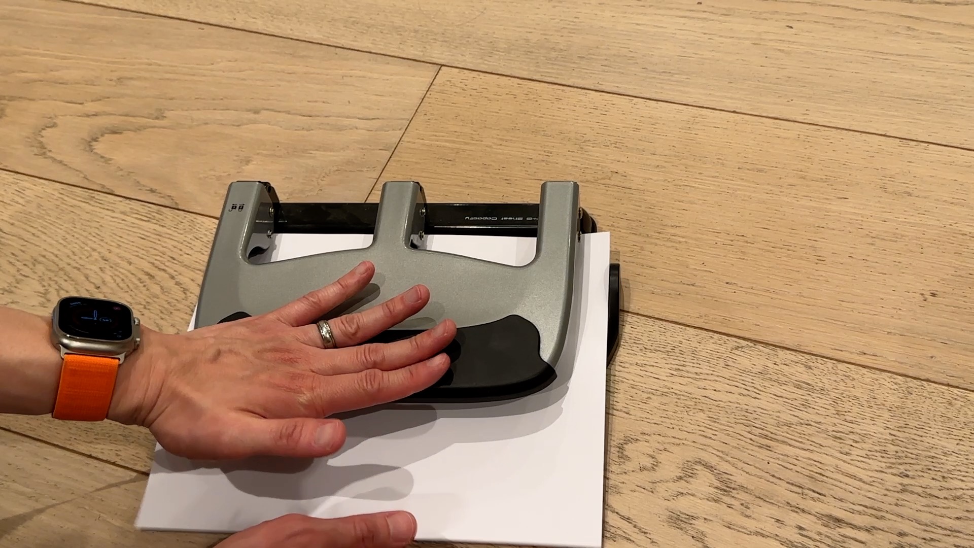 Watch BOSTITCH HP40 EZ Squeeze 40-Sheet 3-Hole Punch! FOLDS down! on ...
