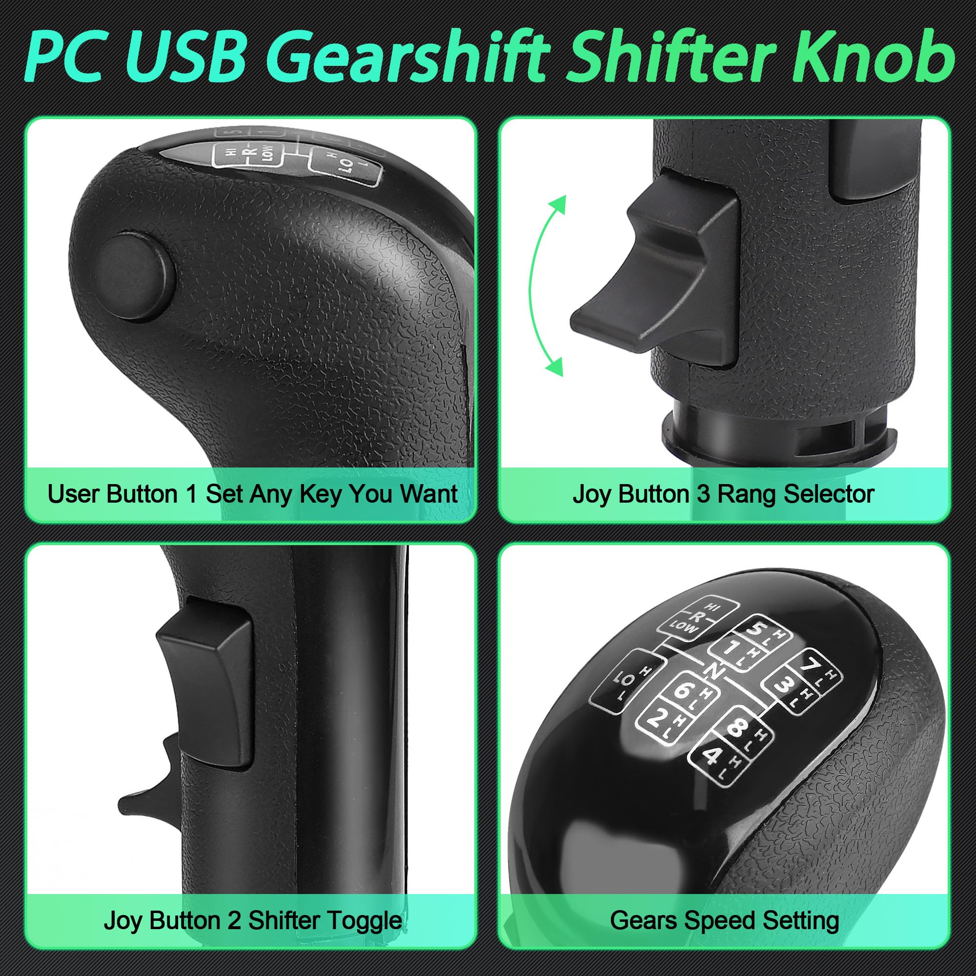 Snapklik.com : CNSPEED USB American Truck Simulator Shifter, Gearshift ...