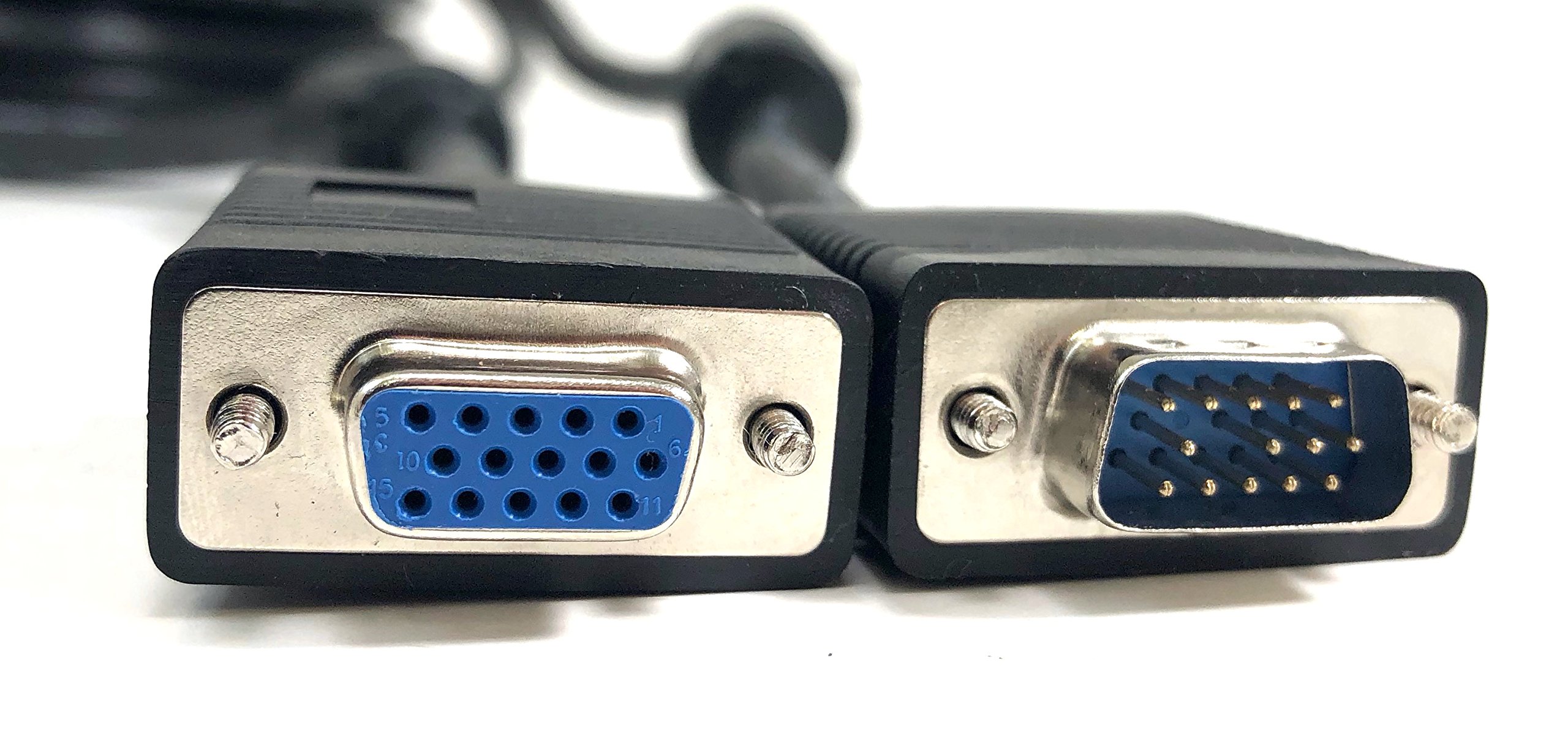 Amazon.com: Micro Connectors, Inc. 50 feet X/S/VGA Coaxial HD15 Male To ...