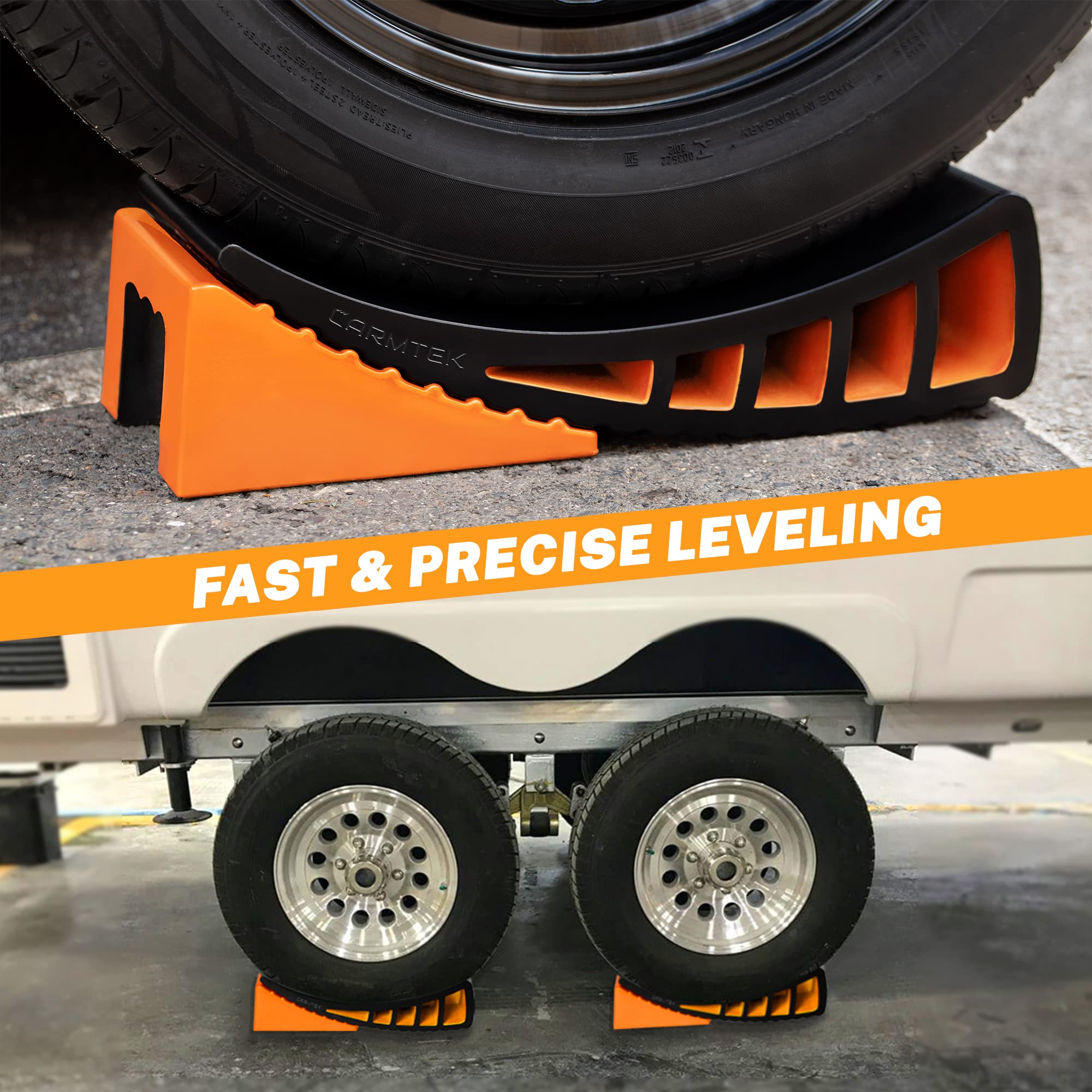 Snapklik.com : CARMTEK Camper Leveler Kit - Curved RV Levelers