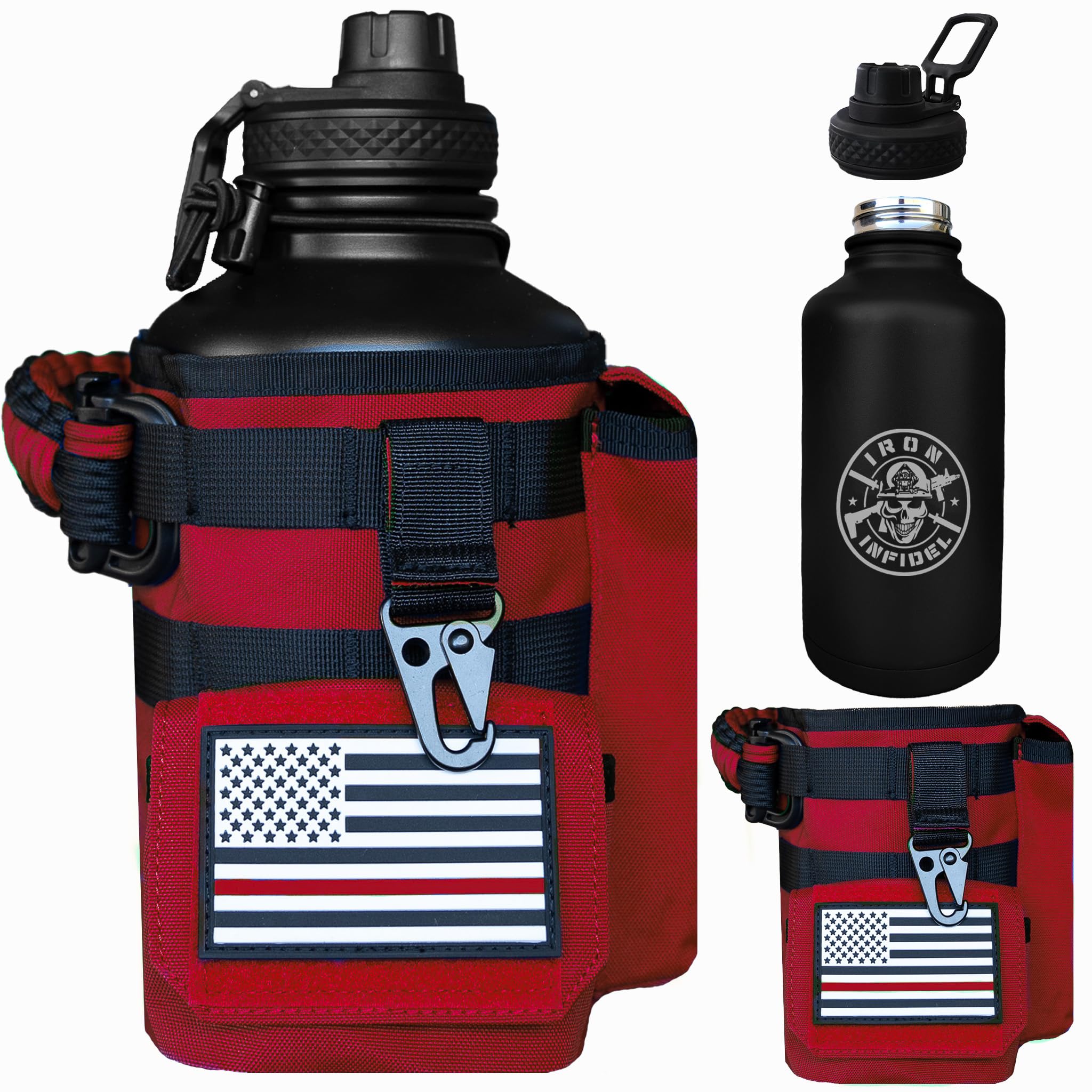 Amazon.com: Iron Infidel Battle Bottle - Half Gallon Insulated Water ...
