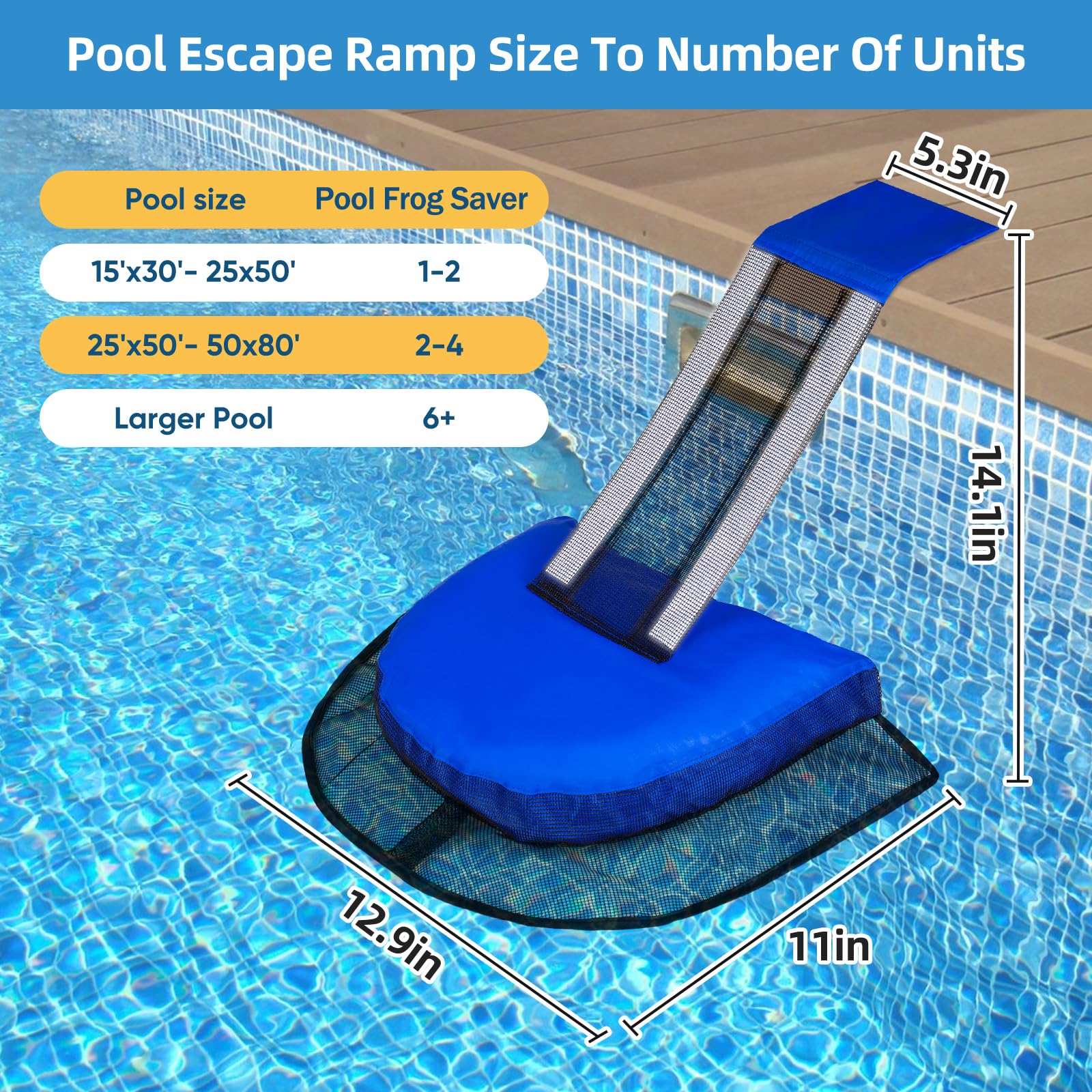 Snapklik.com : LCHUANG Pool Animal Escape Ramp Frog-Saver-Log - For ...