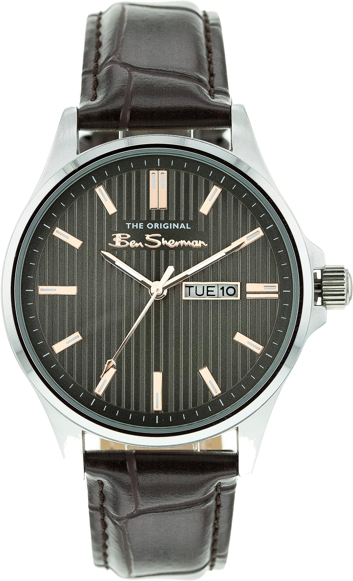 Ben Sherman Mens Watch with Blue Dial and Gold Finish Mesh Strap, 41mm ...