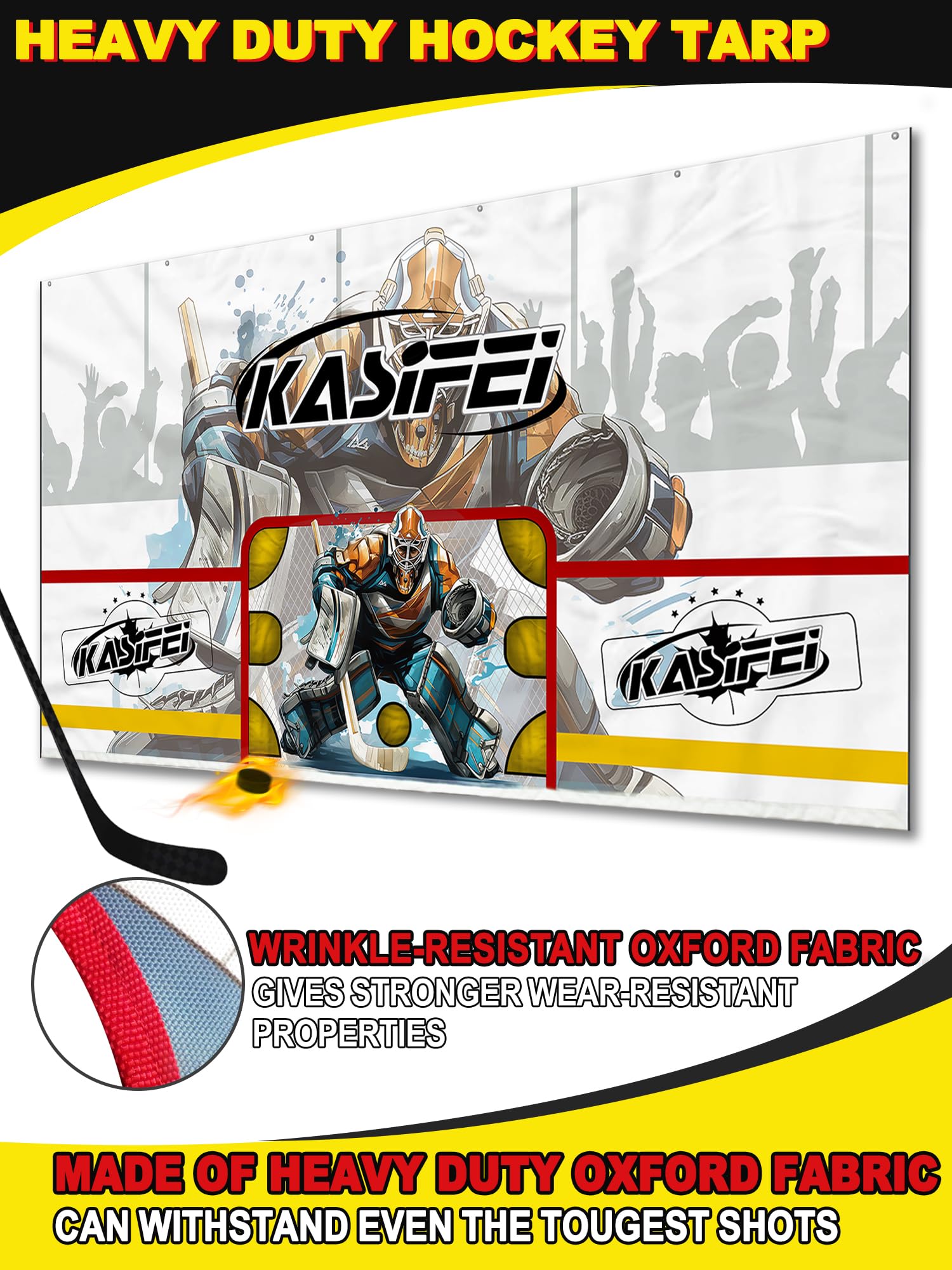 Snapklik.com : Kasifei Hockey Shooting Tarp 16 X 8 Feet Hockey Net ...
