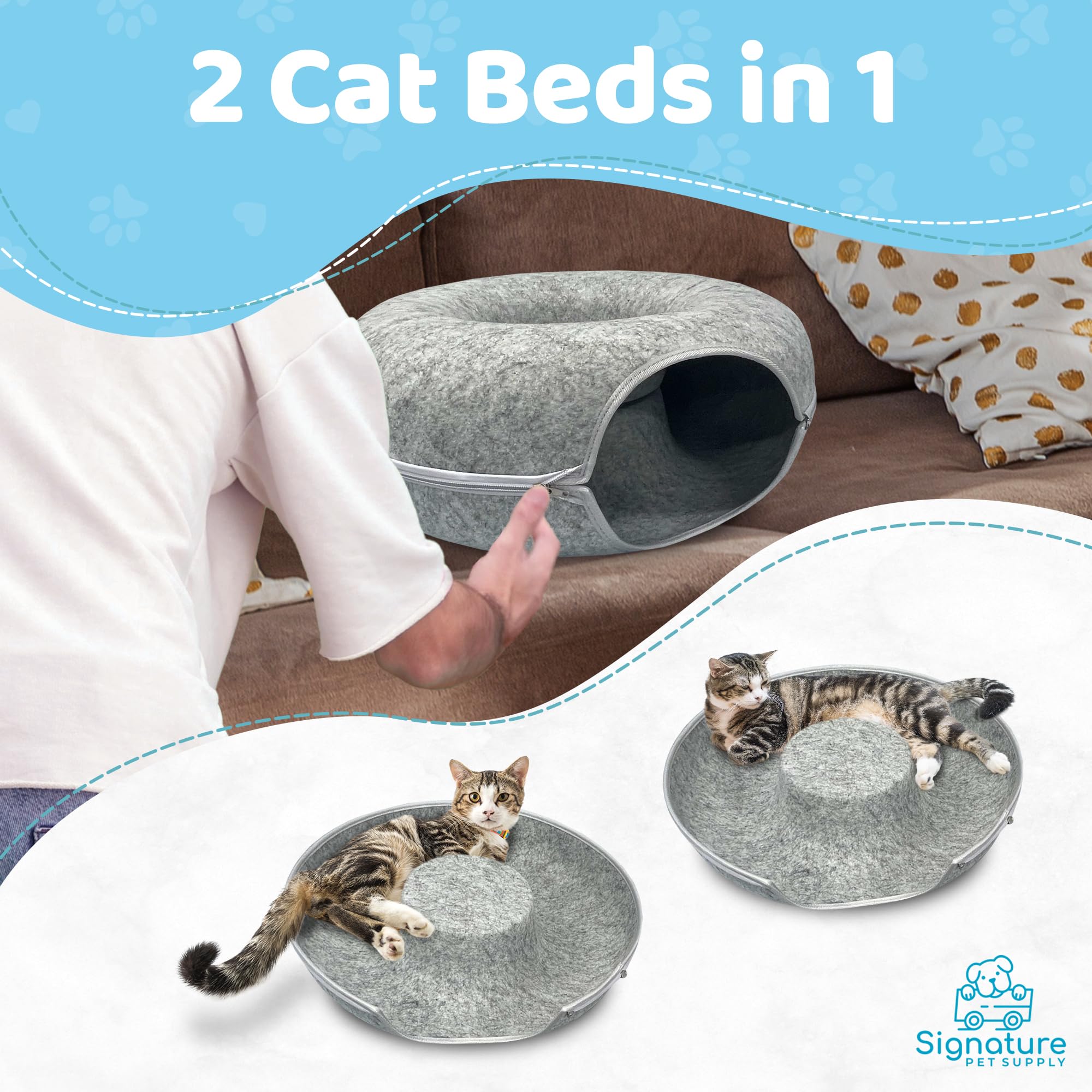 Snapklik.com : Peekaboo Cat Donut Tunnel - Cat Tunnel Cave For Shelter ...