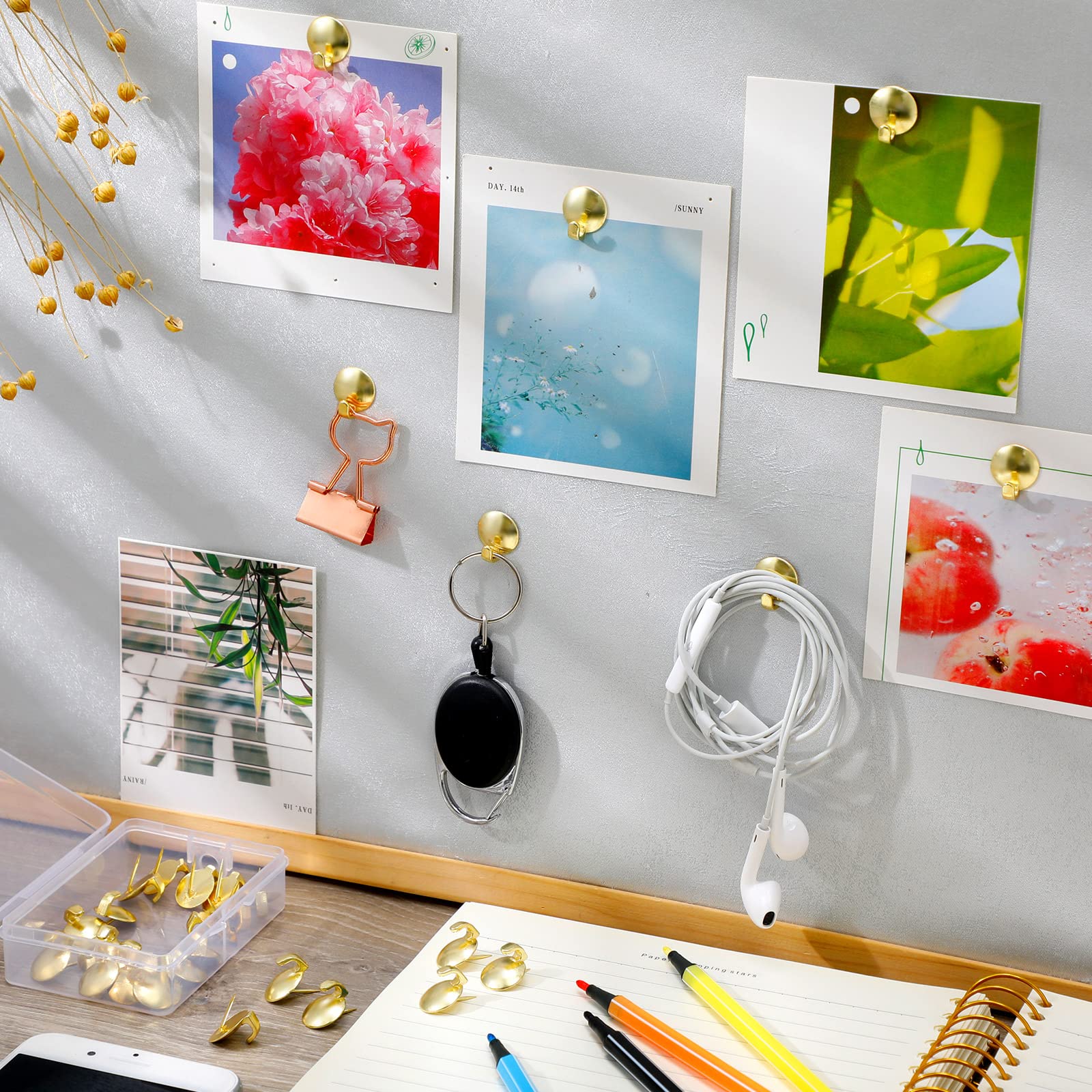 Snapklik.com : Zhengmy 30 Pcs Metal Cubicle Hooks Fabric Panel Wall ...