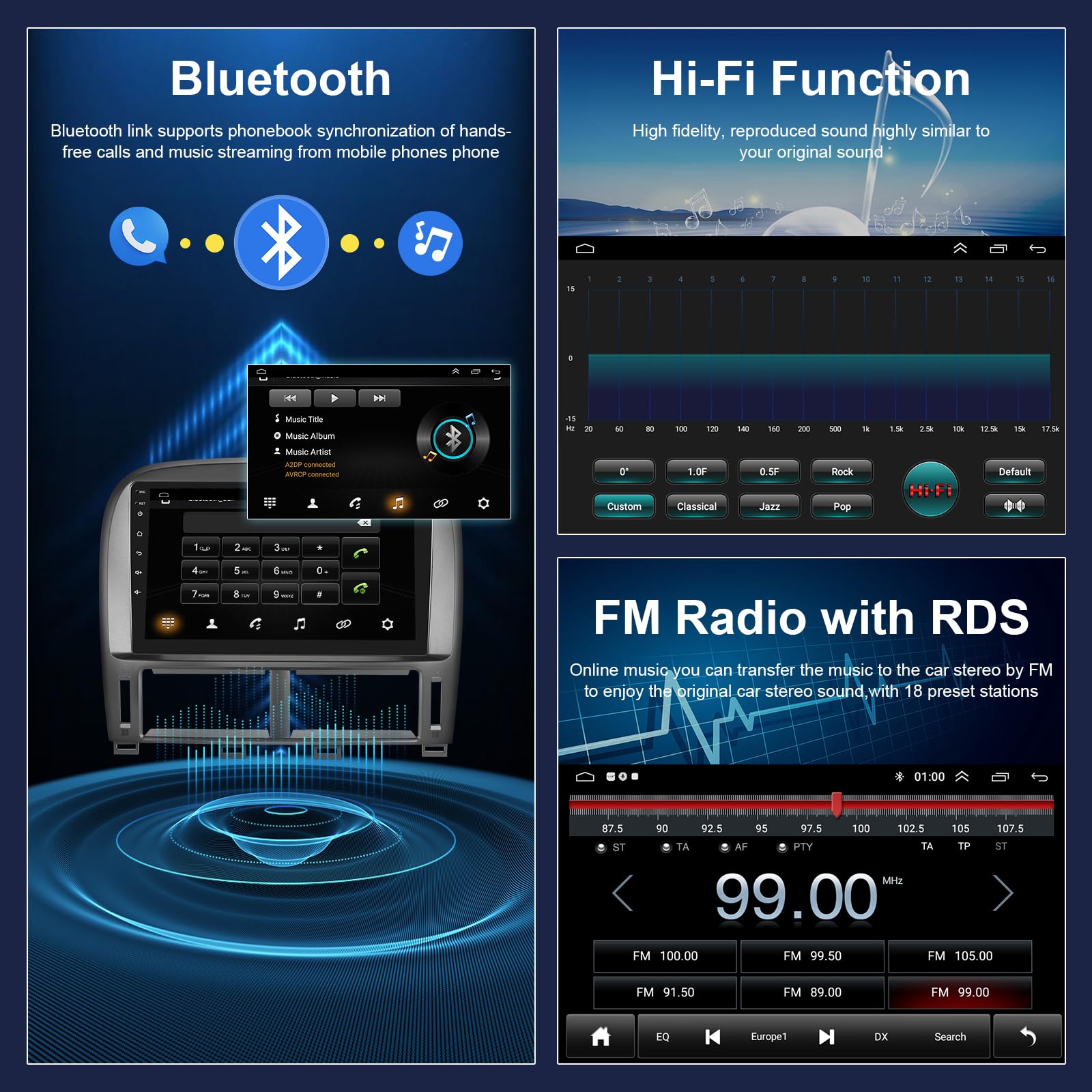 Snapklik.com : Android Car Radio For Lexus LS430 2001-2006, Wireless ...
