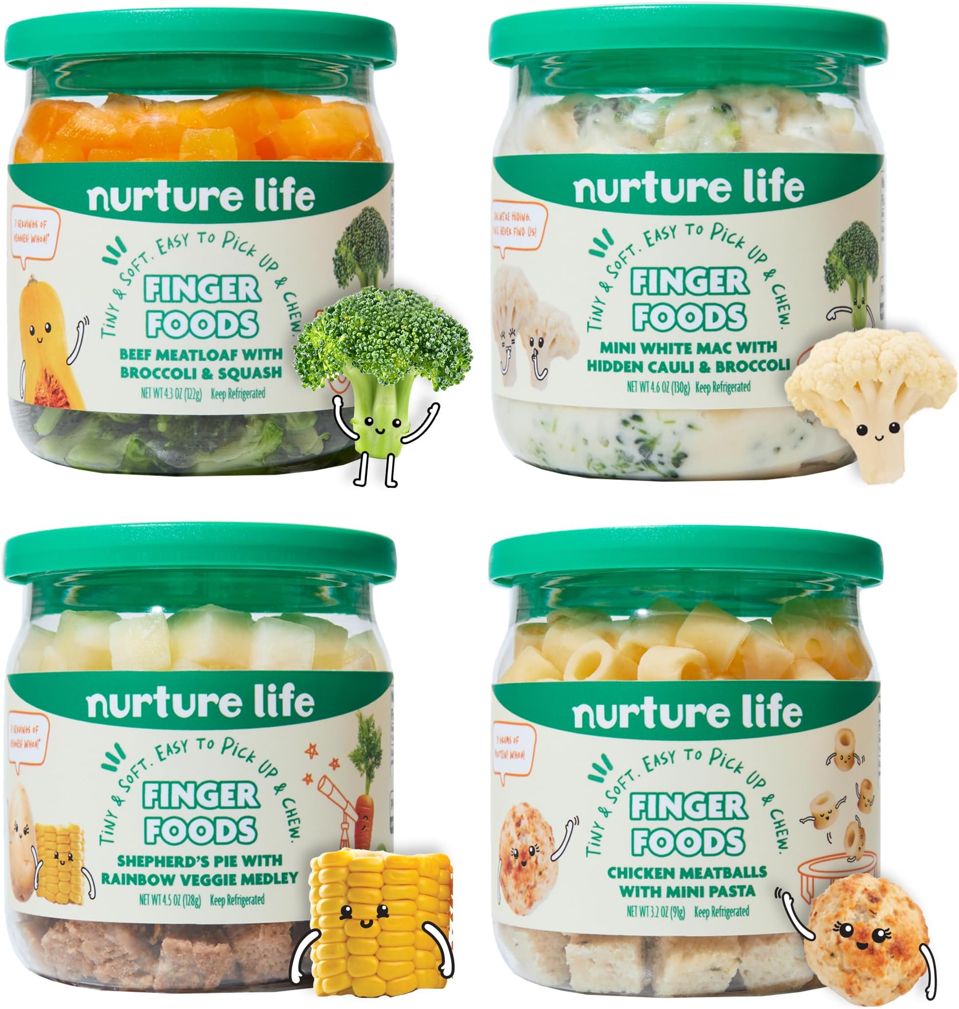 Amazon.com: Nurture Life Finger Foods, Chicken, Healthy Stage 3 Baby ...
