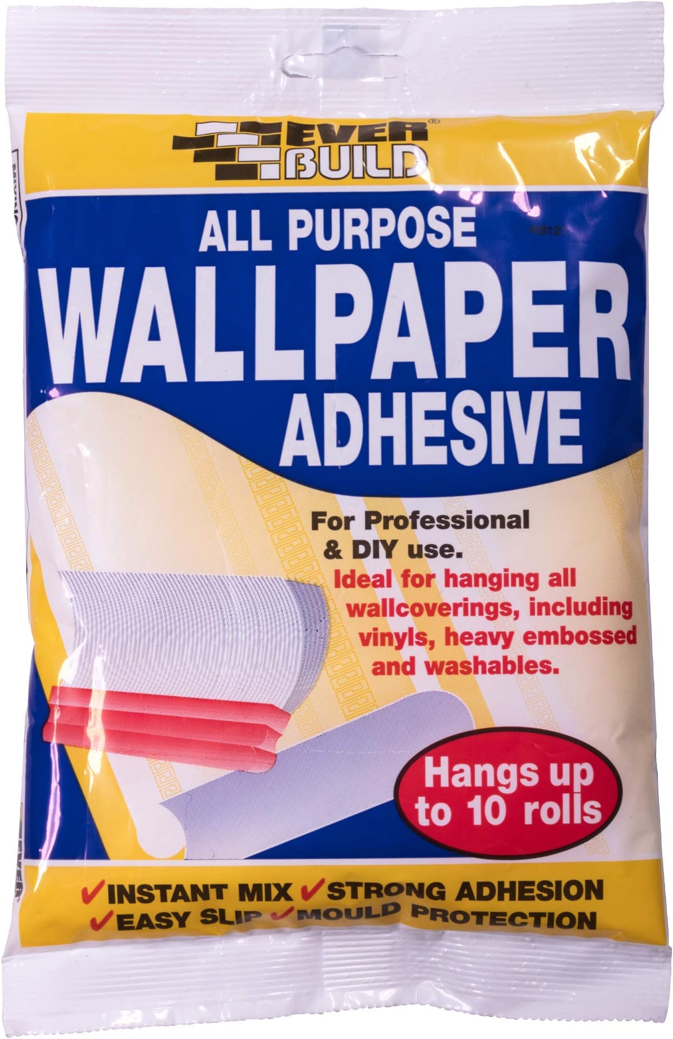 Everbuild All Purpose Wallpaper Adhesive – Contains Fungicide – High ...