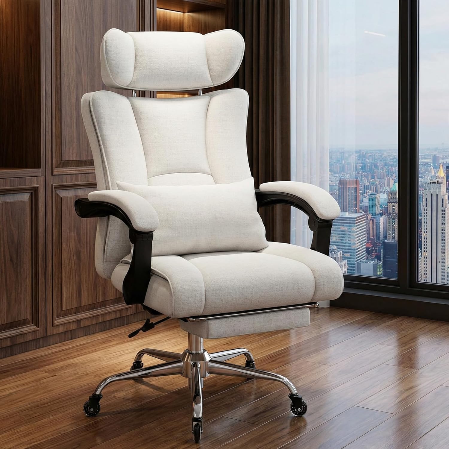 BASETBL Big and Tall Office Chair, Heavy Duty 440lbs 200kg Executive ...