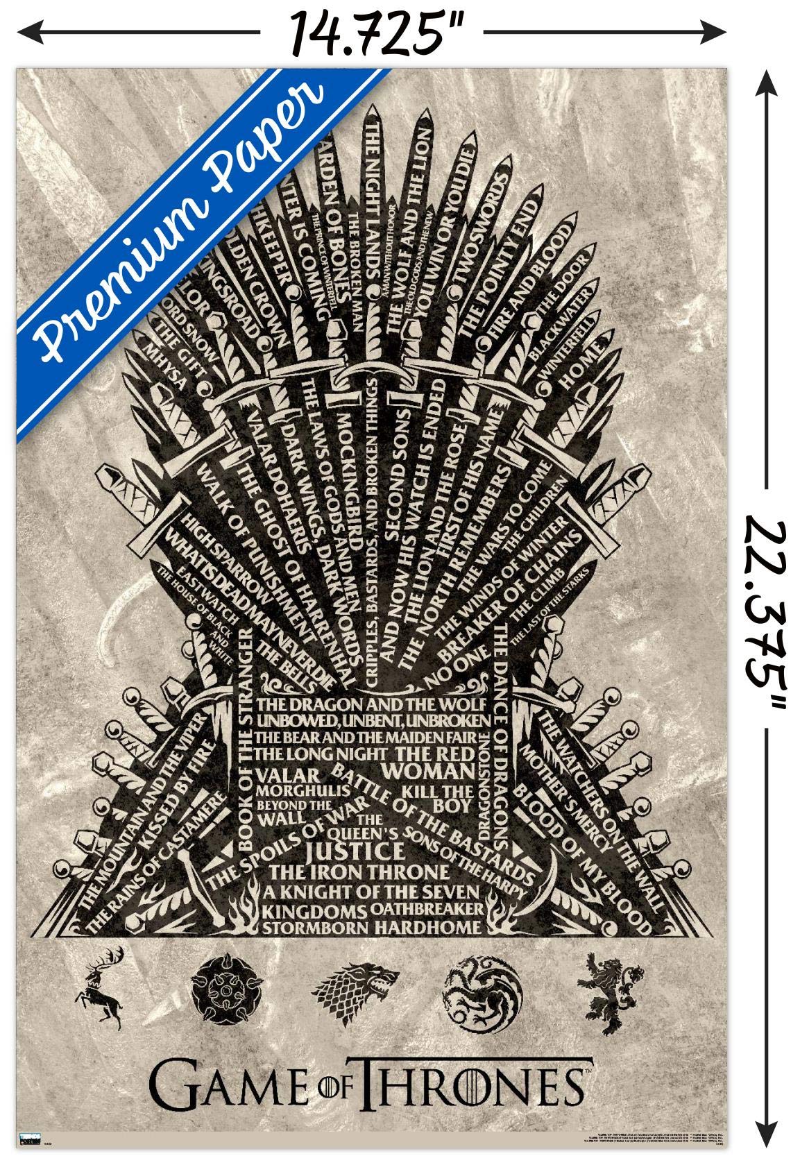 Game Of Thrones Framed Poster