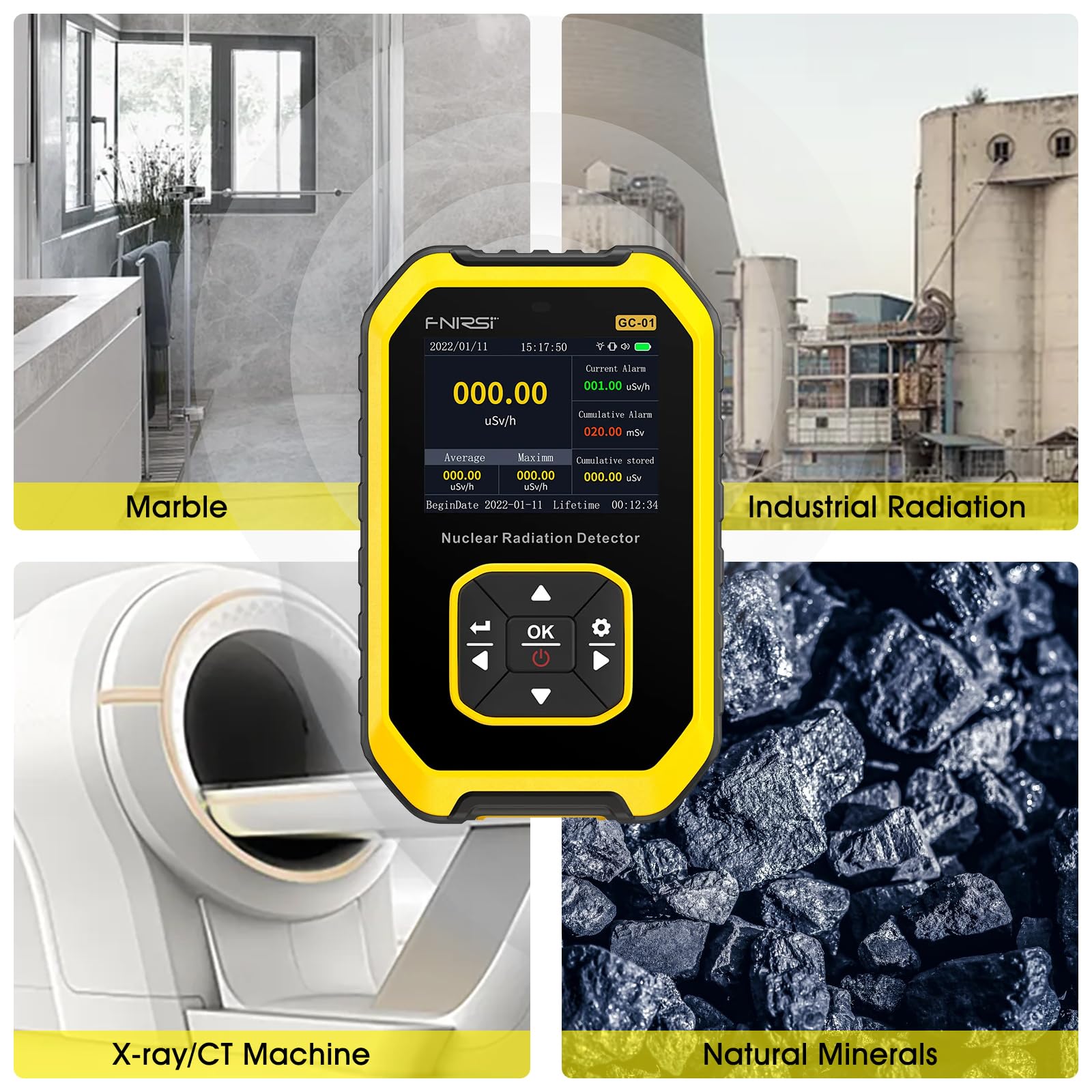 Snapklik.com : Nuclear Radiation Detector GM Geiger Counter, Sensitive ...