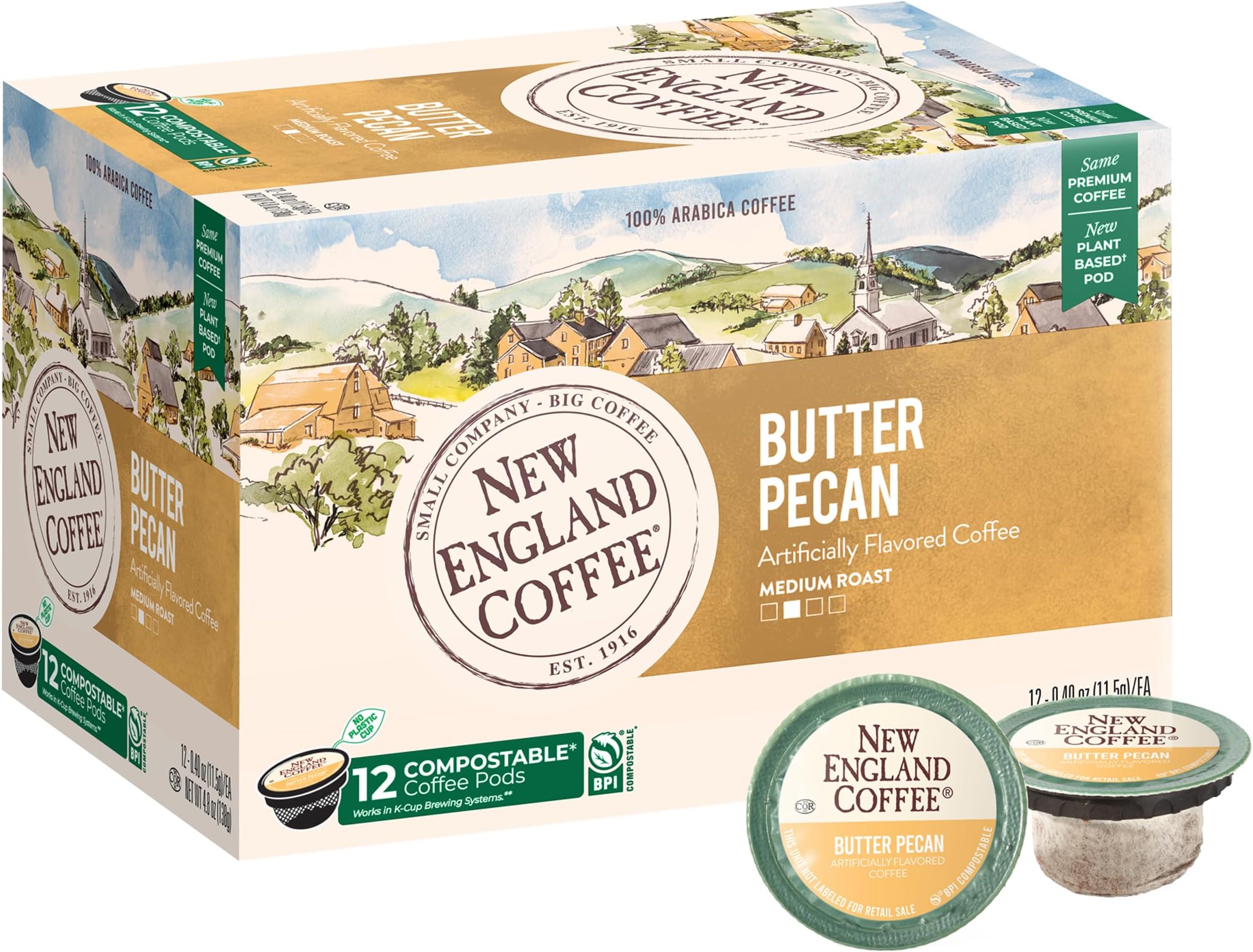 Amazon.com : New England Coffee Breakfast Blend Medium-Roast Ground ...