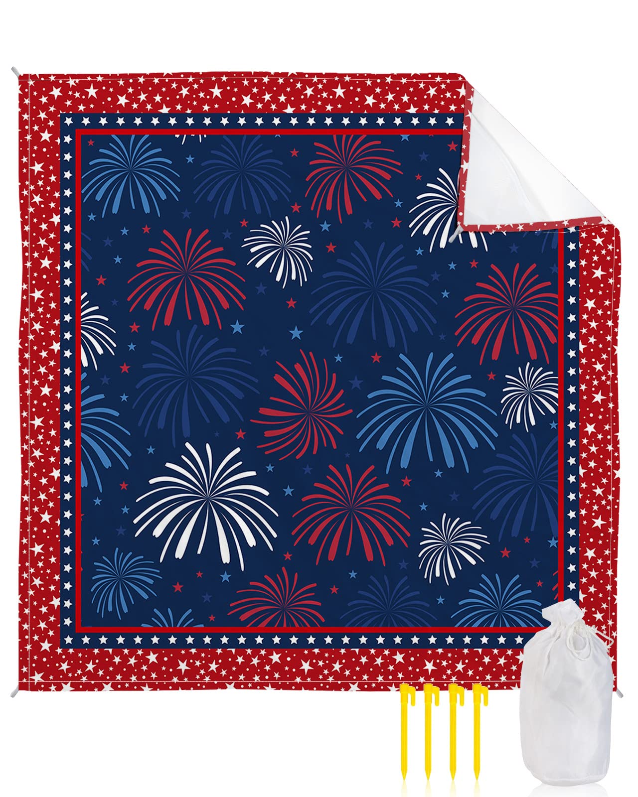 Fireworks Corner Border