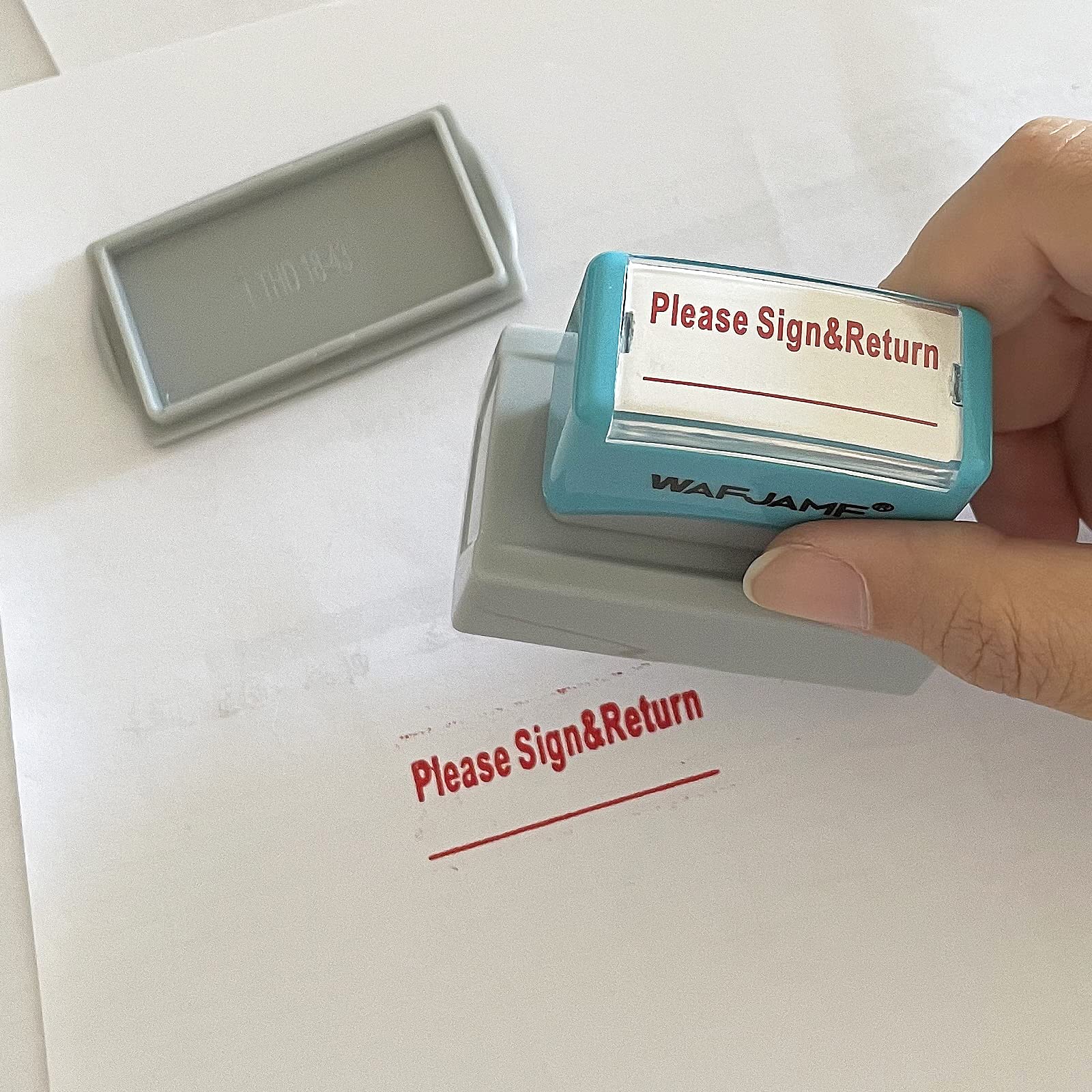 Snapklik.com : Please Sign& Return StampMessage Stamp Pre-Inked Office ...