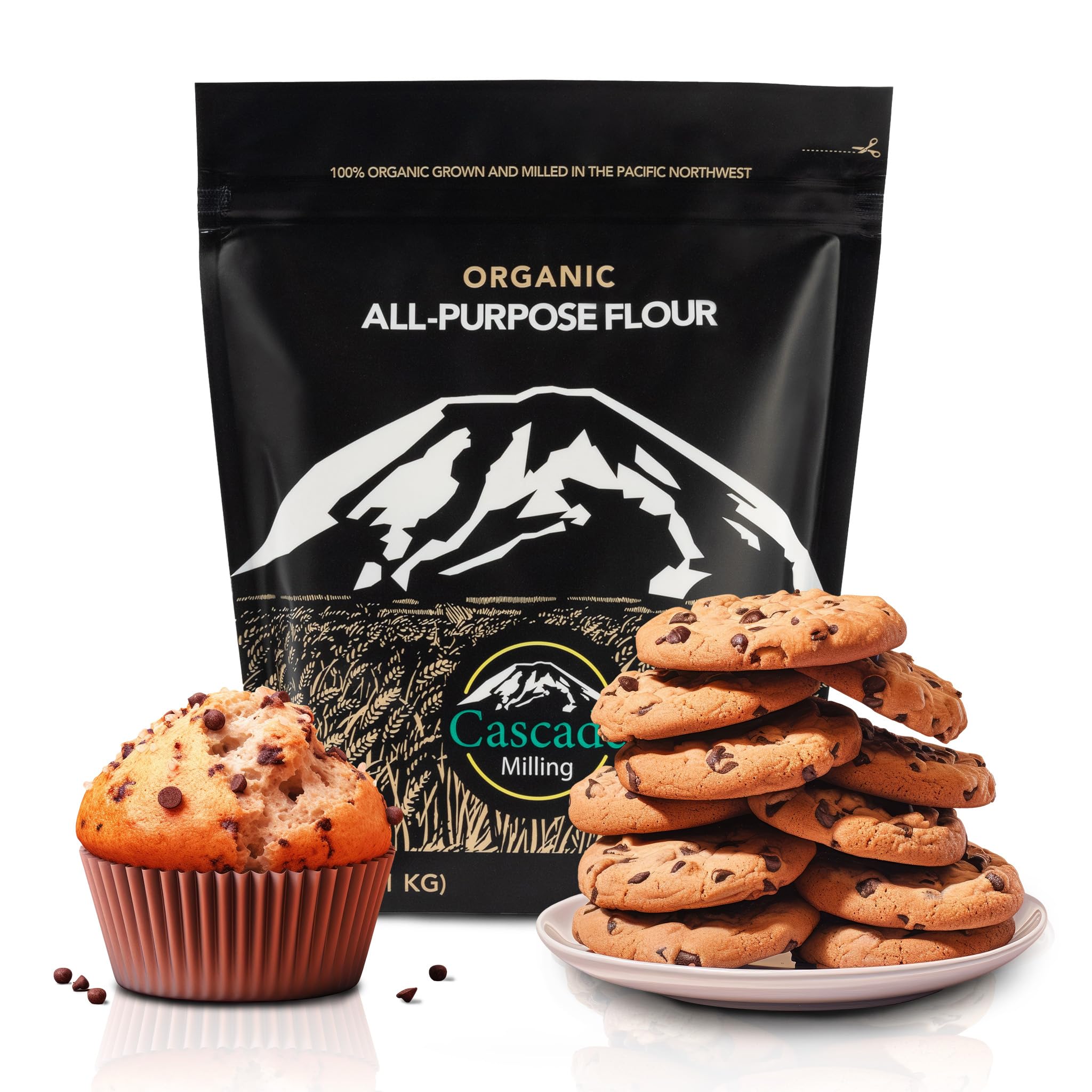 Amazon.com : Cascade Milling Organic Unbleached All Purpose Flour. High ...