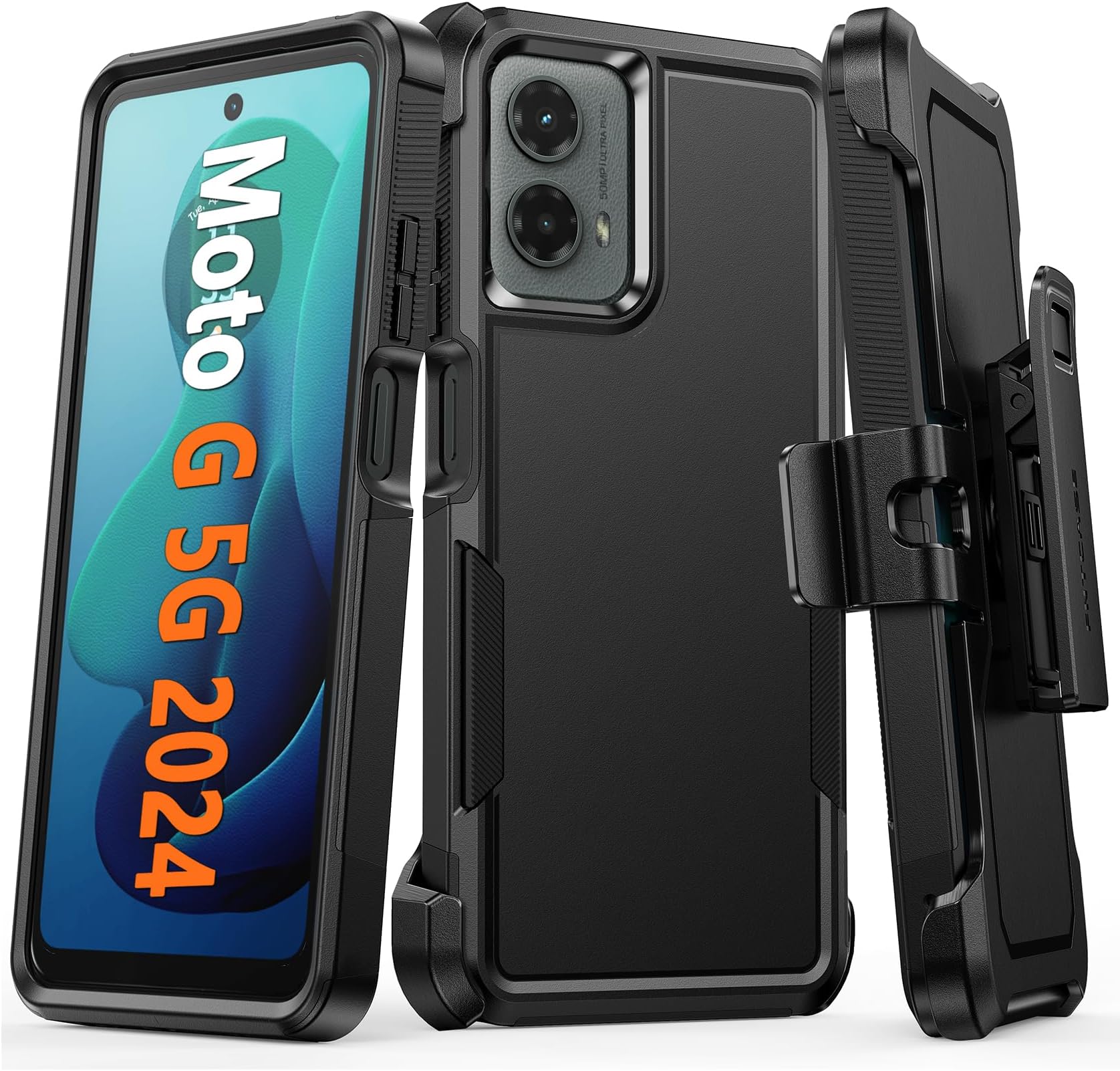 Amazon.com: FNTCASE for Motorola Moto G-5G-2024 Case: Dual Layer ...