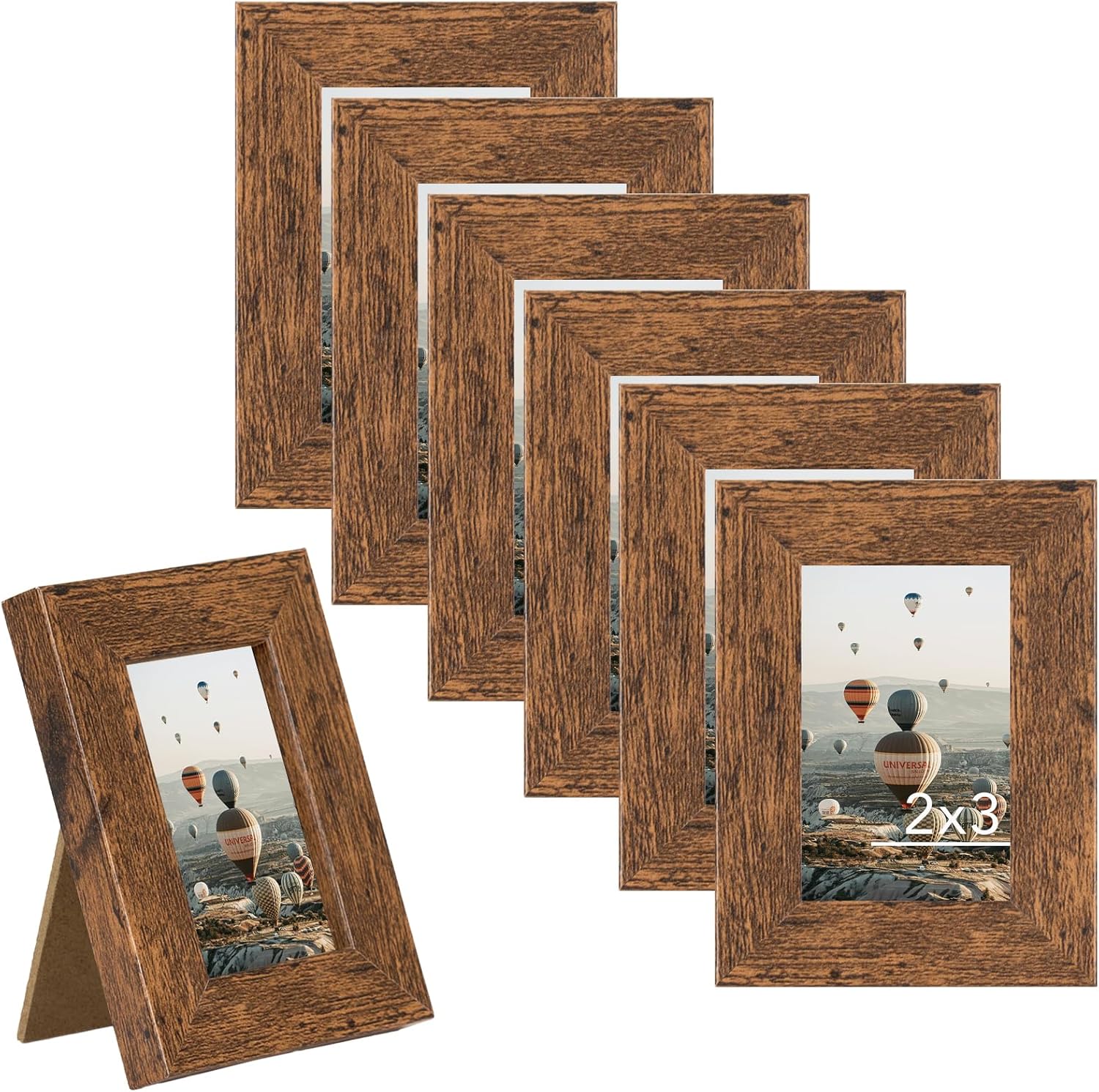 Amazon.com - JCJMY Small 2x3 Picture Frame Set of 6 for Tabletop, Mini ...