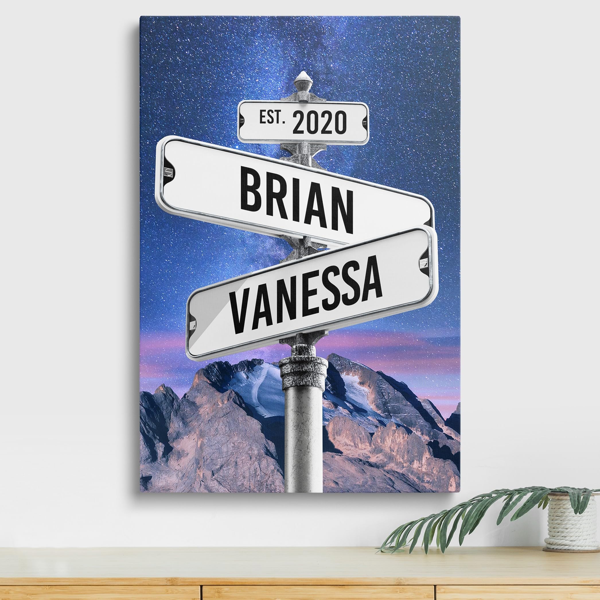Amazon.com: Personalized Canvas Gifts For Couples - Custom Vintage ...