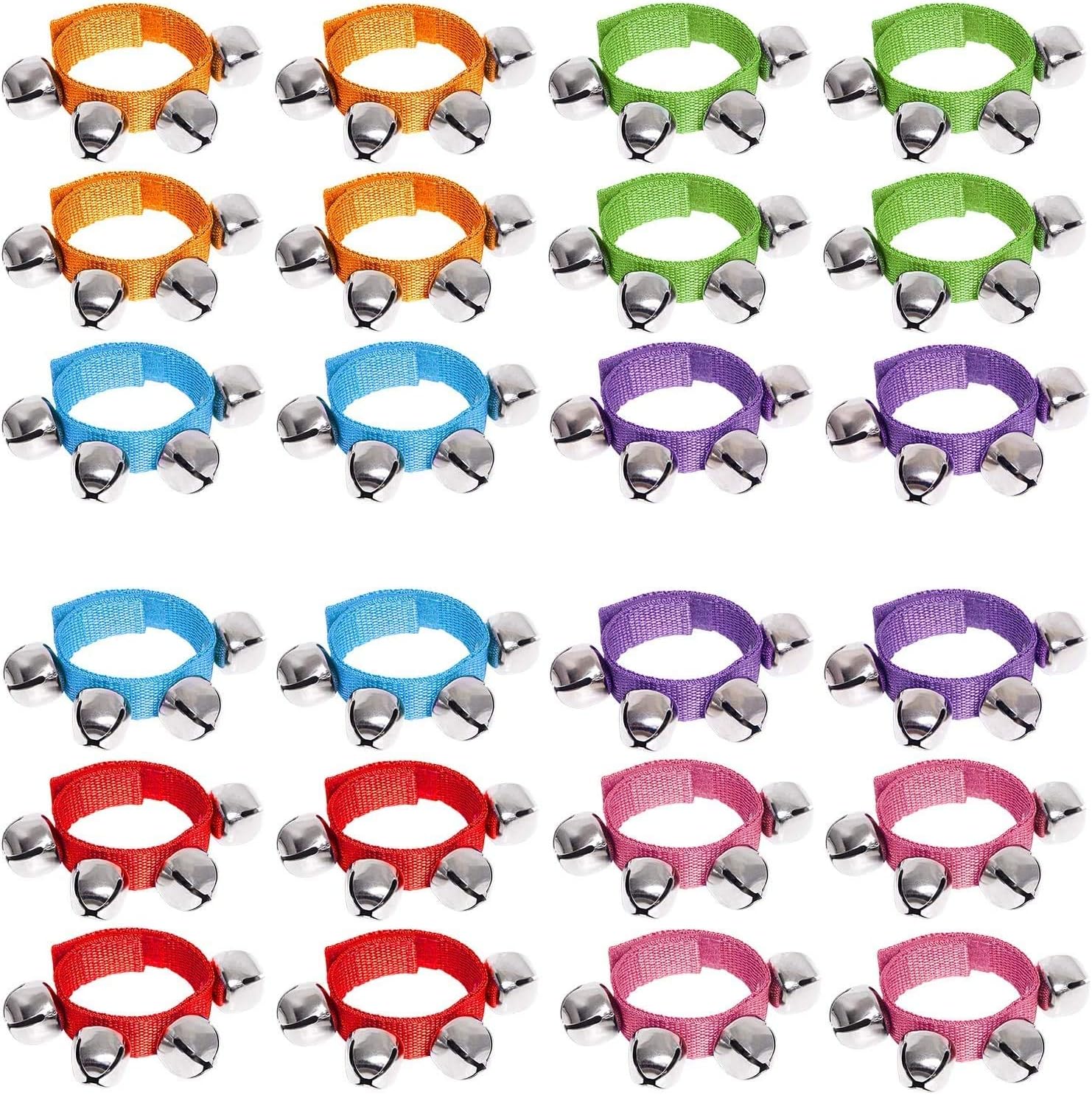 Amazon.com: Jingle Bells, Augshy 20 Packs Christmas Wrist Jingle Bells ...