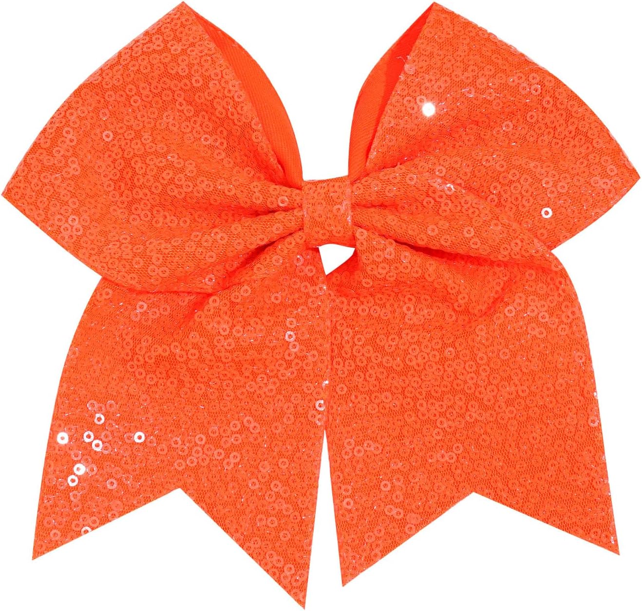 Amazon.com : 1 Pcs 8" Large Sequin Cheer Bows Clips, Cheerleading ...