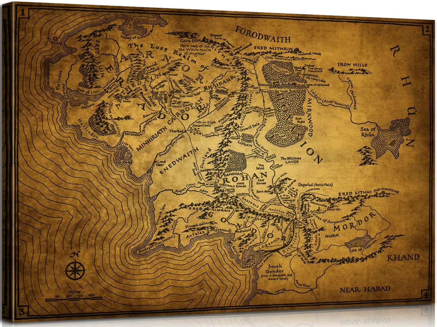 The Hobbit Map Wallpaper