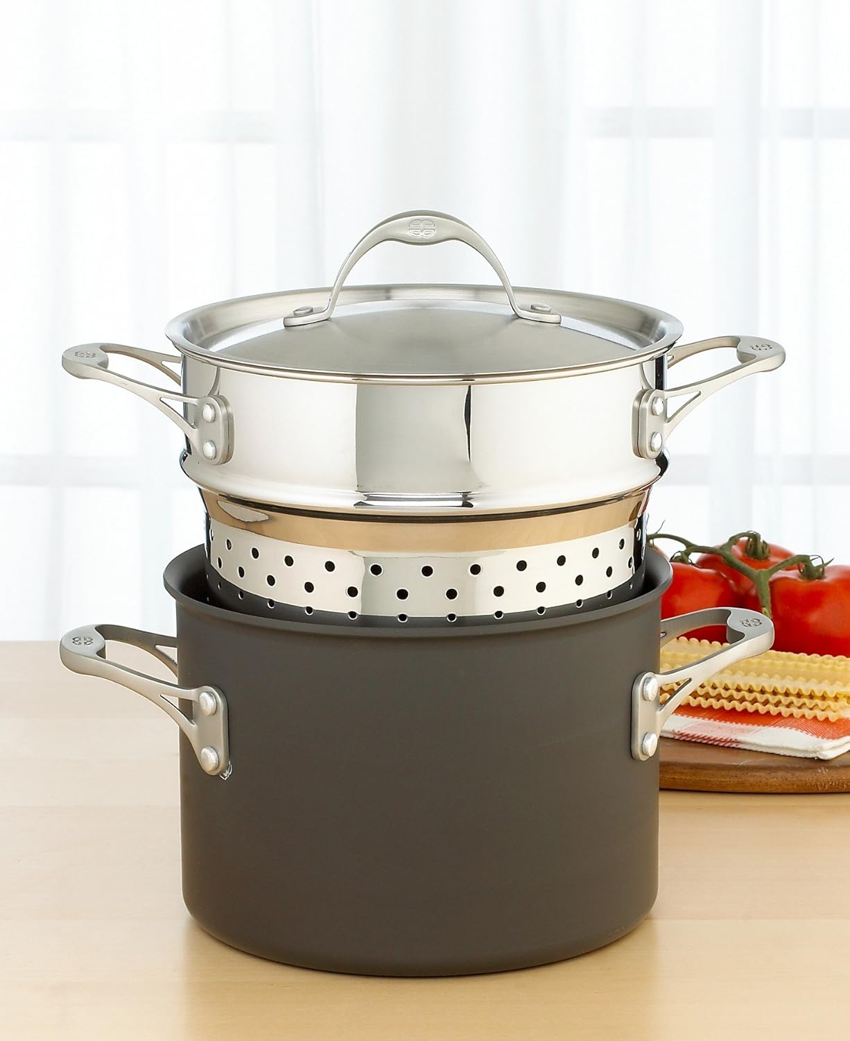 Amazon.com: Calphalon One Infused Anodized 6-1/2-Quart Stockpot with ...