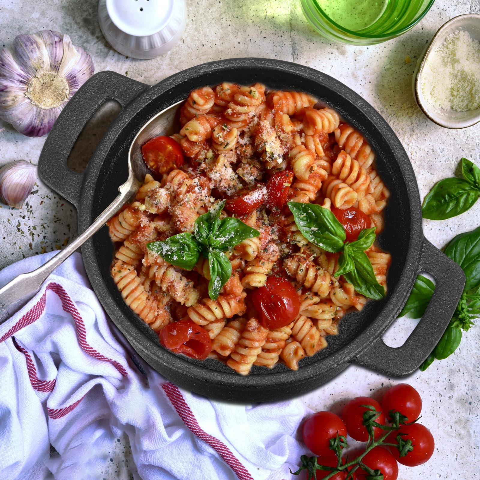 Suttmin 4 Pcs Mini Dutch Oven 8 oz Small Round Iron Cocotte Black Dutch ...