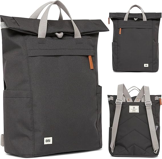 Amazon.com | ORI LONDON Rolltop Backpack - Large Travel Backpack with ...