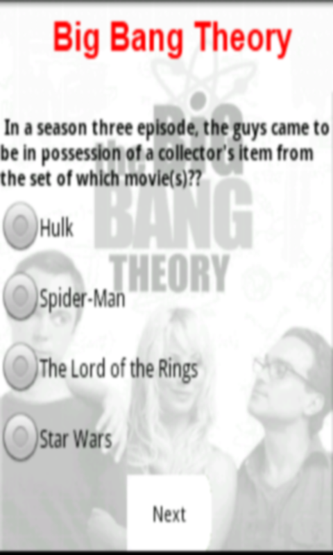 Big Bang Theory Quiz - App on Amazon Appstore