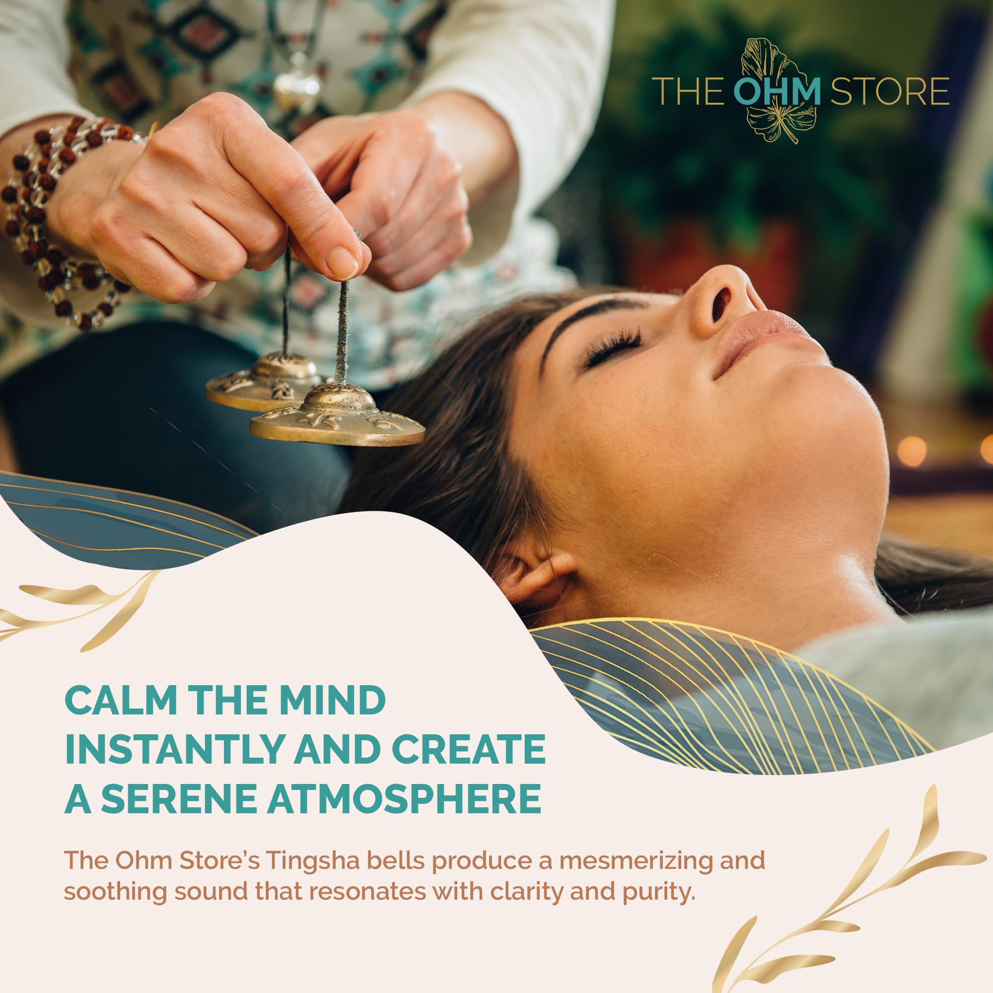Snapklik.com : Ohm Store Tibetan Singing Bowl And Tingsha Bells Set