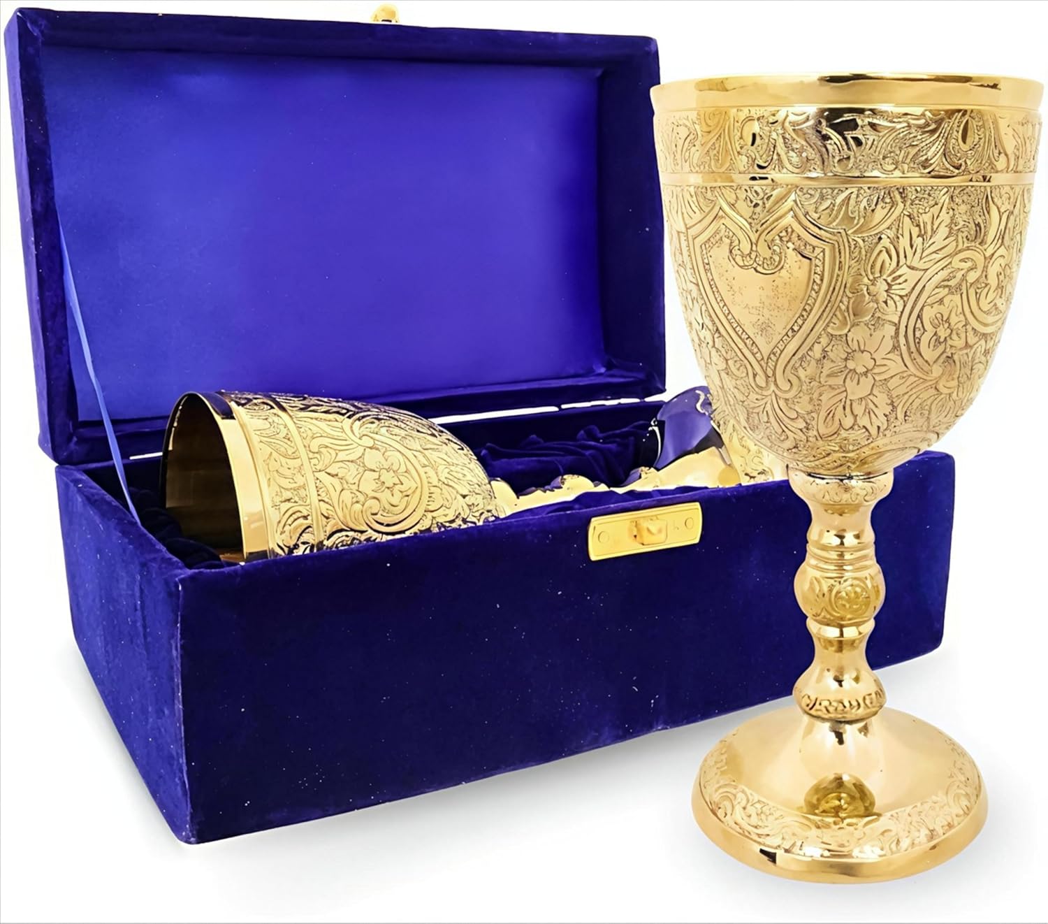 Amazon.com | Vintage Chalice Medieval Brass Wine Goblet, Decorative ...