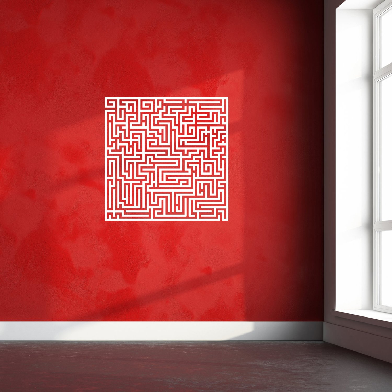 Amazon.com: Vinyl Wall Art Decal - Labyrinth - 23" x 23" - Modern ...