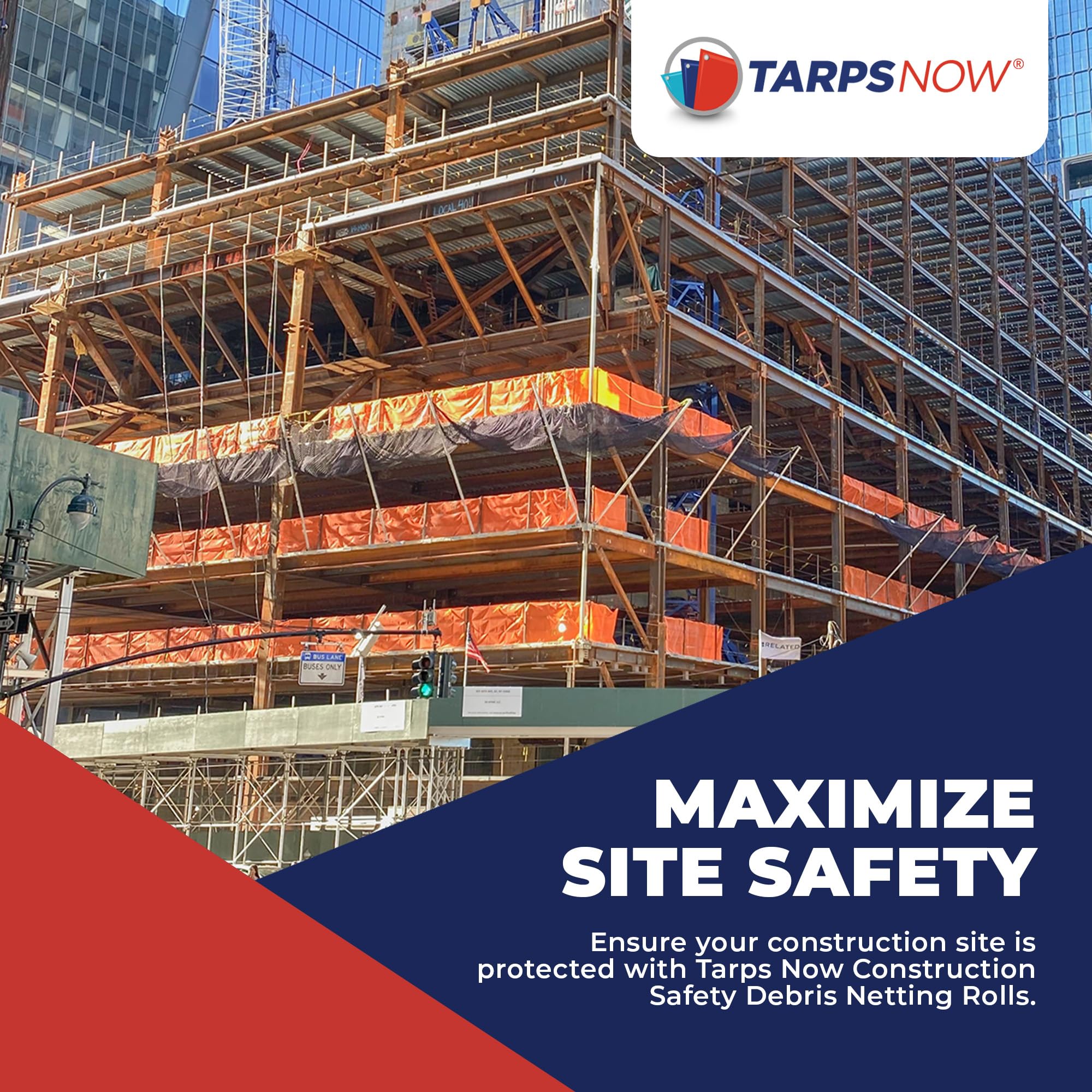 Snapklik.com : Tarps Now 4 X 150 Orange Safety Netting Roll - Heavy ...
